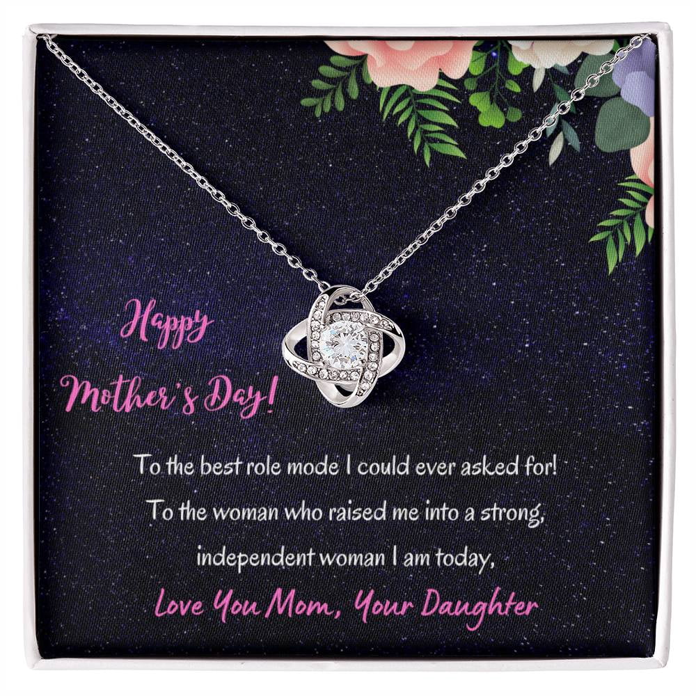 You're My Role Model - Love Knot Necklace - Message Card & Gift Box ...