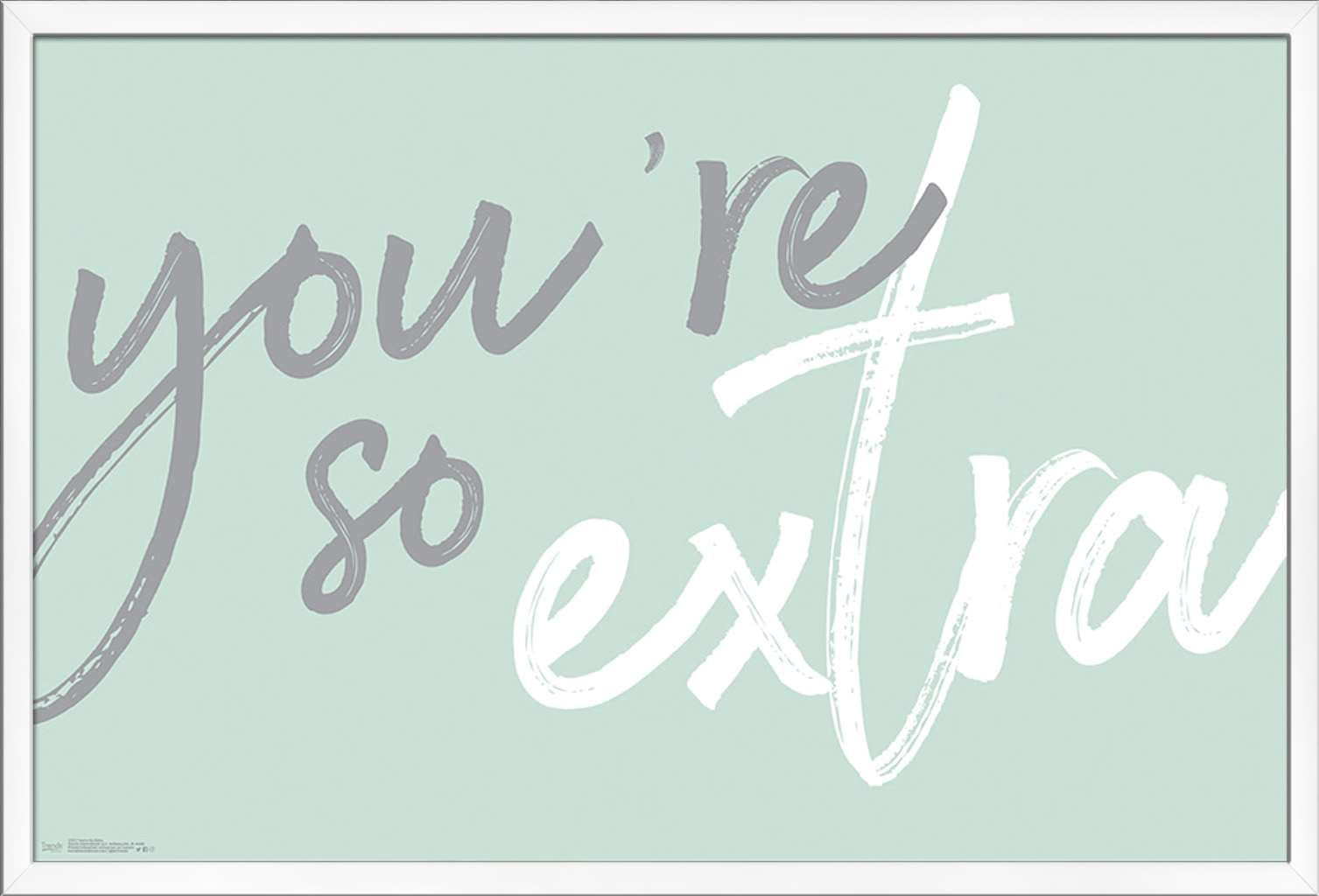 You're So Extra Wall Poster, 22.375" x 34", Framed - Walmart.com