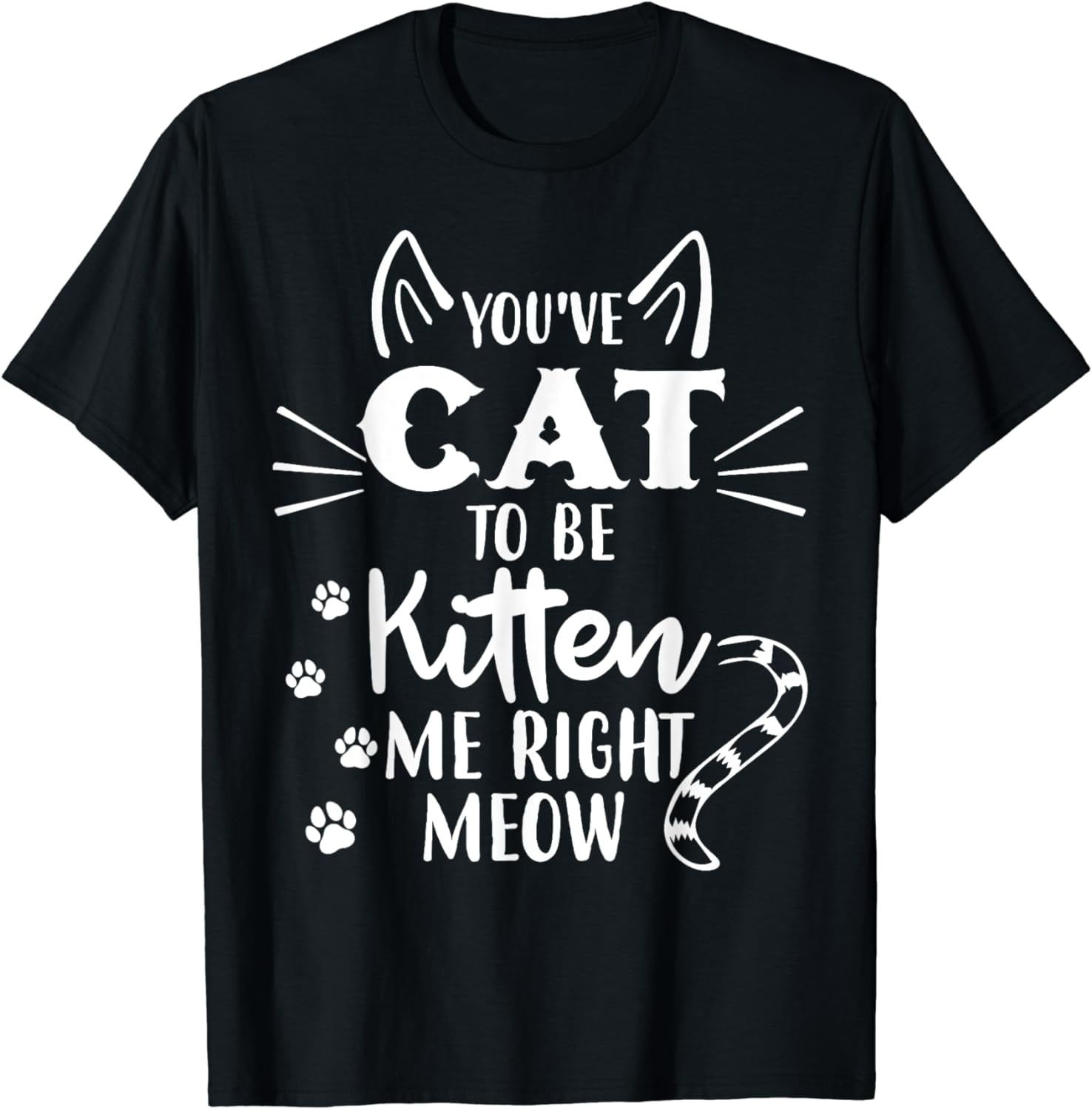 Youve Got To Be Kitten Me Right Meow Funny Cat Lover T Shirt