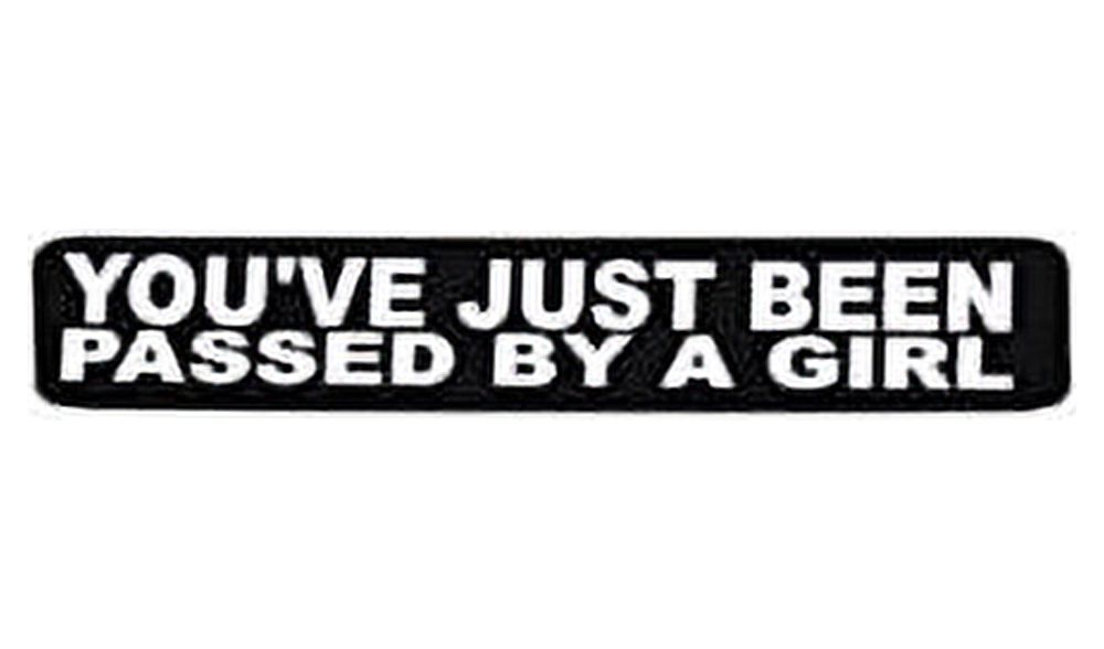 You've Just Been Passed By A Girl Helmet Stickers - Artwork Decals, 4 ...