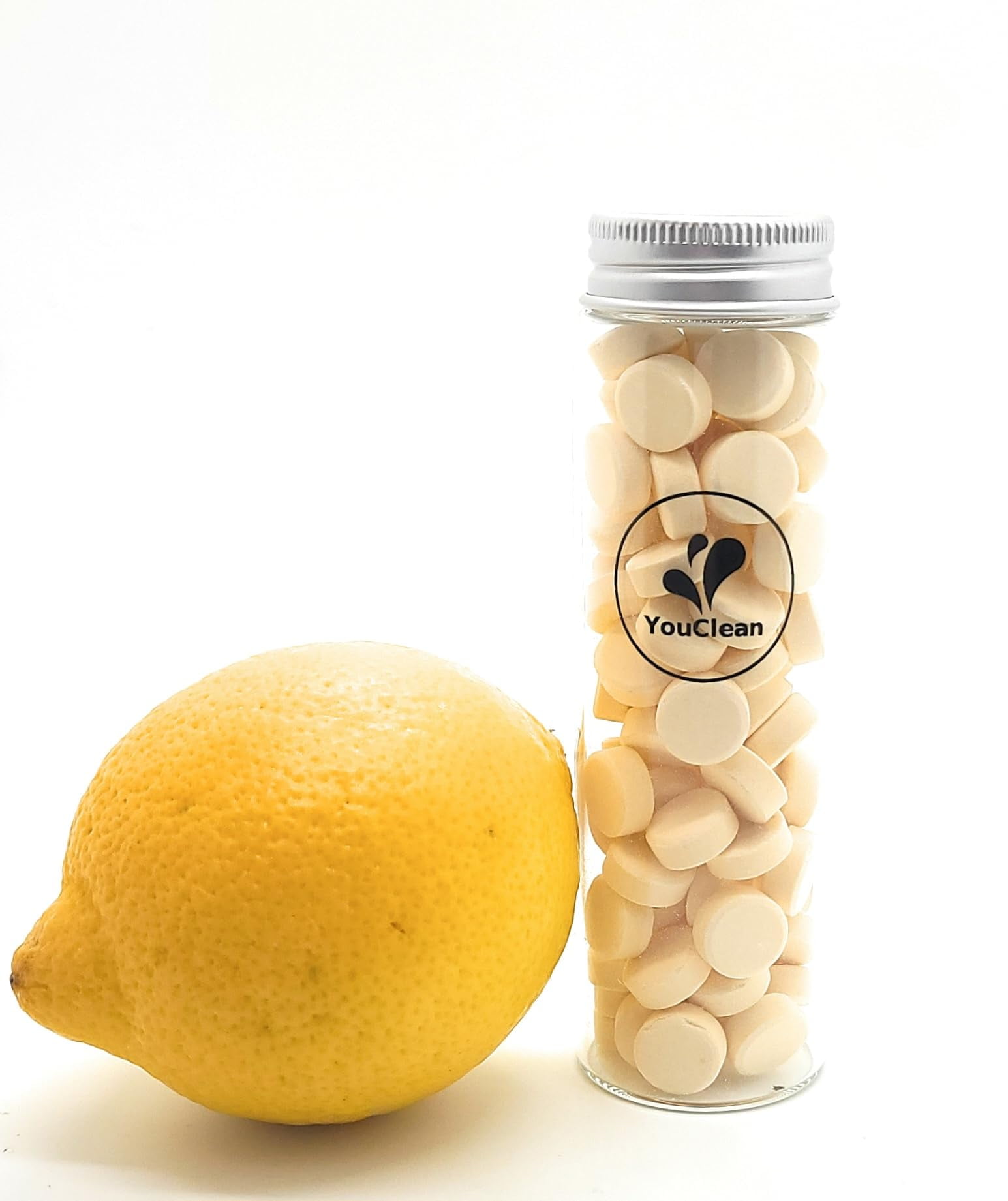 YouClean 90 Toothpaste Tablets STF9 in Refill/Recycle Glass Tube - for ...