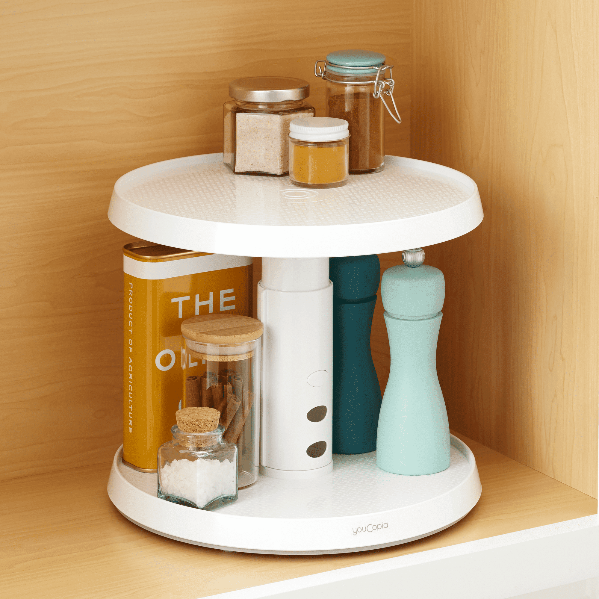 YouCopia Crazy Susan Two-Tier Turntable - Walmart.com