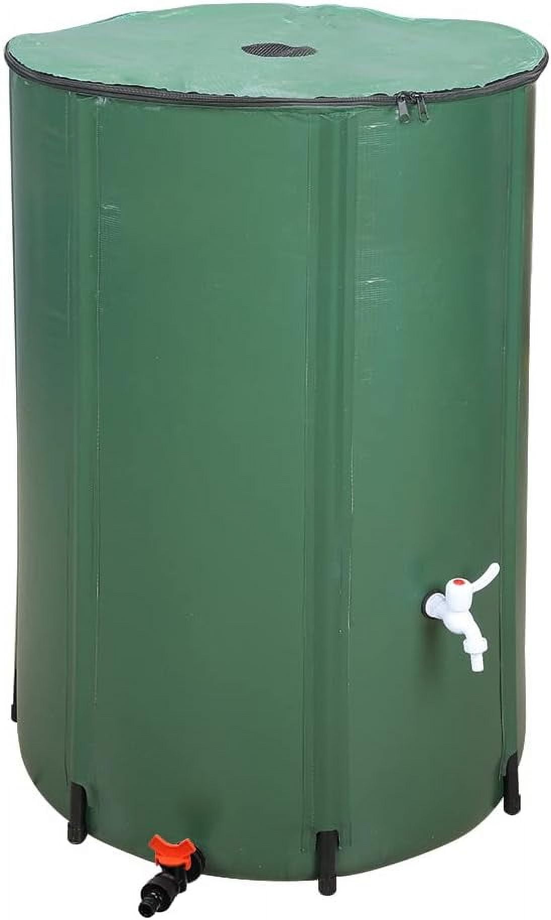 YouLLin 132 Gallon Collapsible Rain Barrel, Portable Water Storage Tank ...