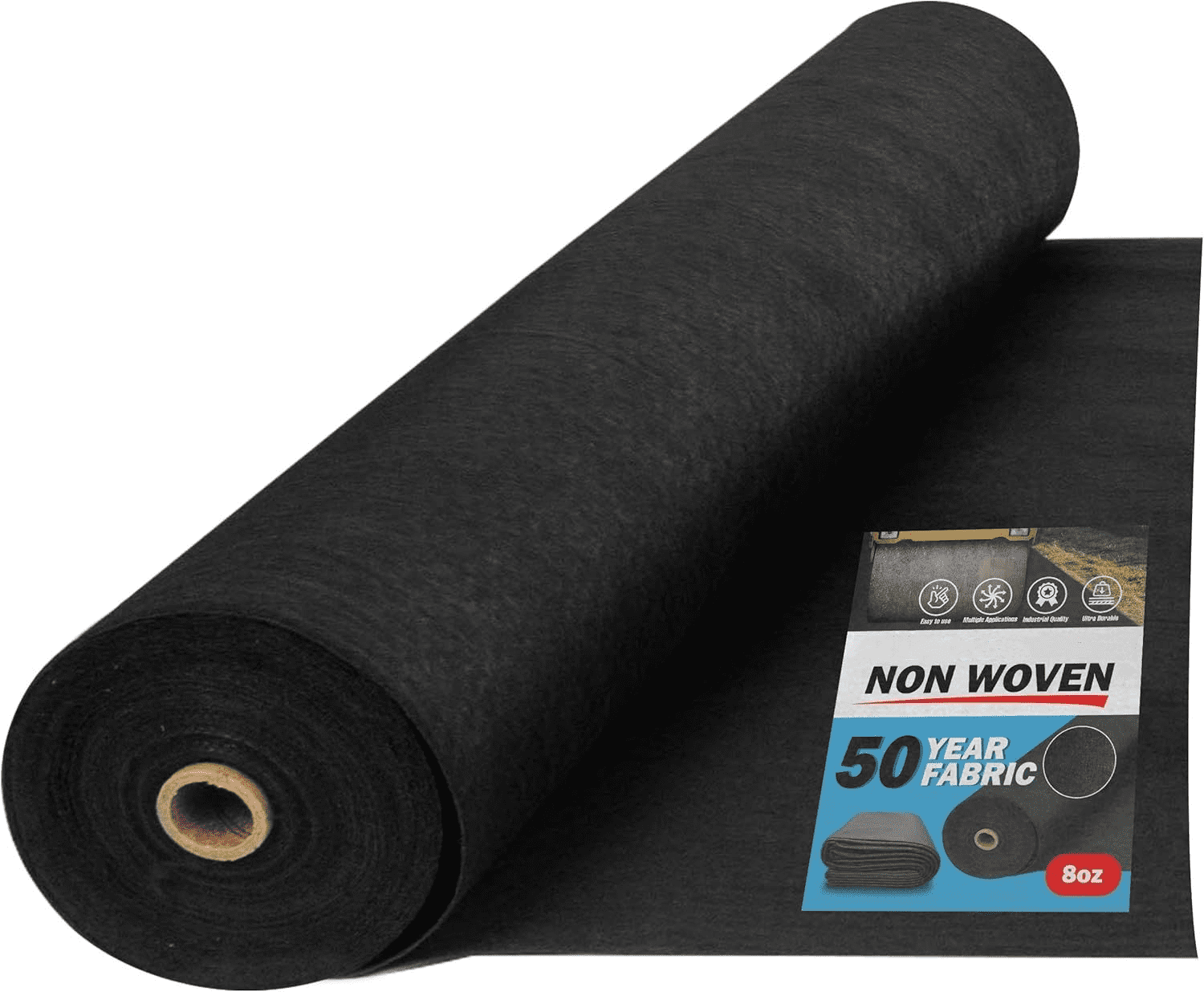 YouLLin 4, 6, 8 oz Non Woven Fabric for Landscaping, French Drains ...
