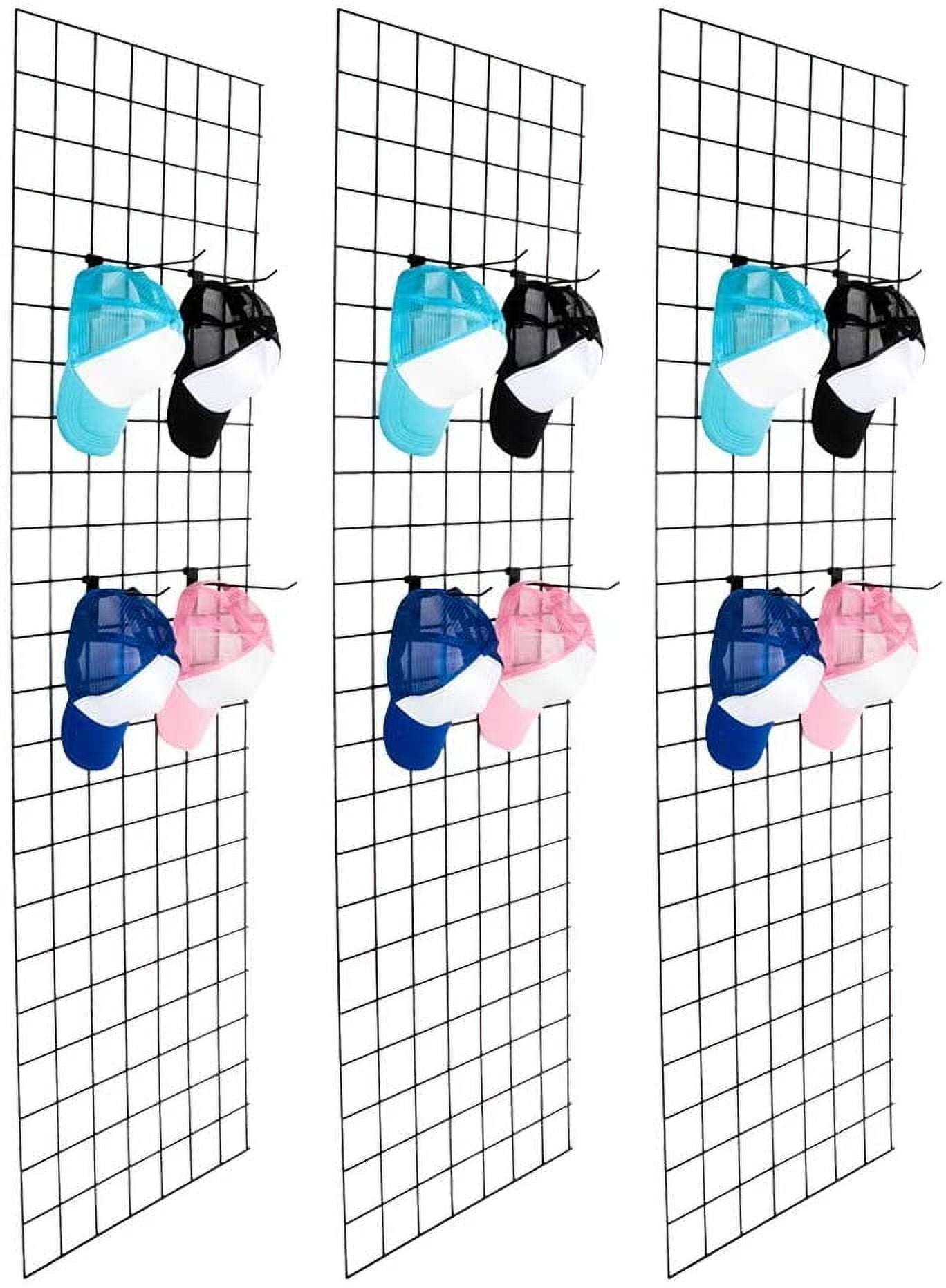 YouLLin 6' x 2' Wire Grid Panel for Retail Display Gridwall, Wire Grid ...