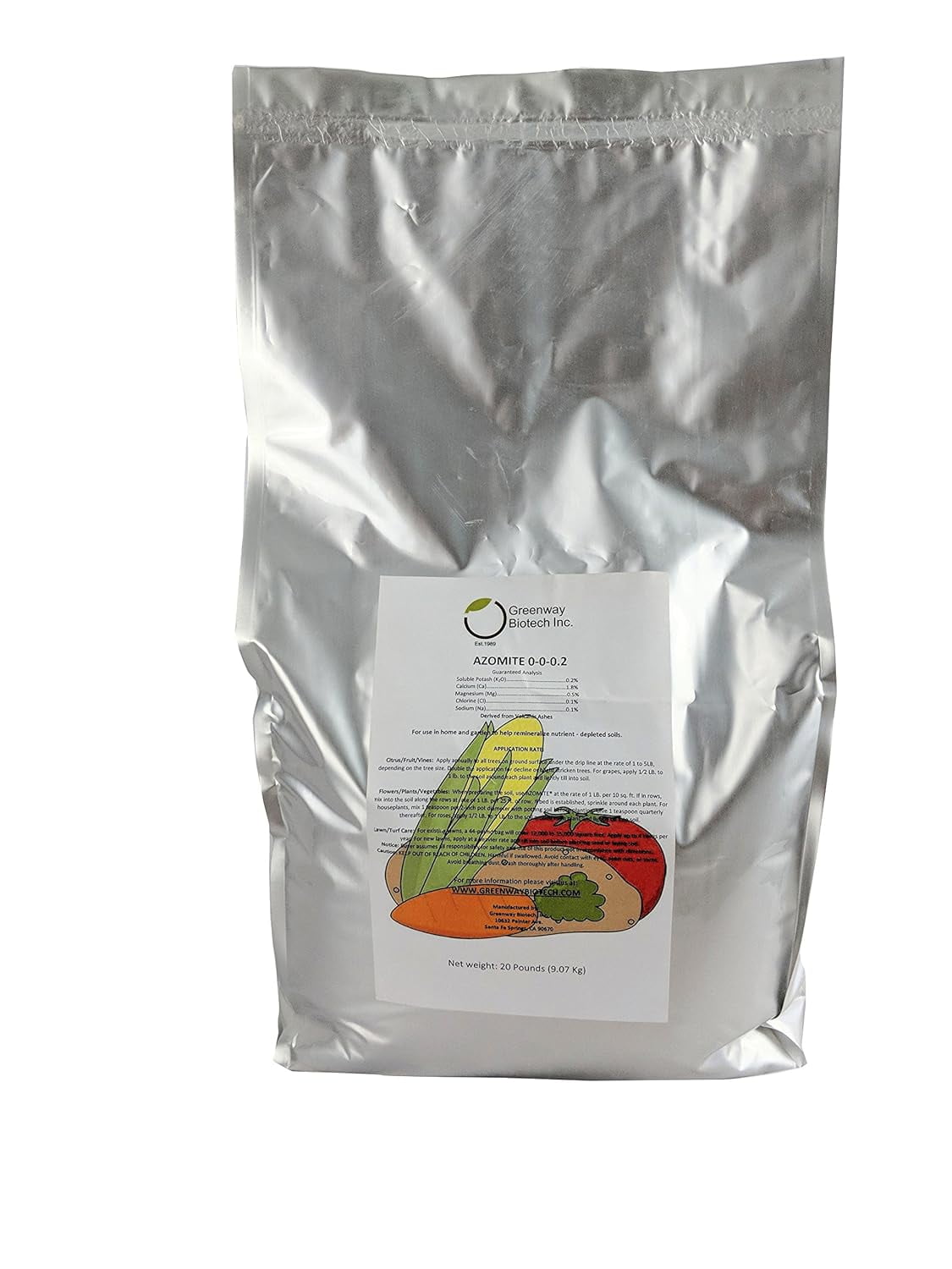 YouLLin Azomite Rock Dust Volcanic Ash Organic Fertilizer with ...