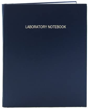 YouLLin Blue Lab Notebook - 312 Pages (.25'' Ruled Format) 8 7/8'' x 11 ...