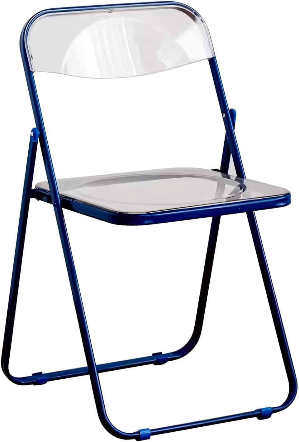 YouLLin Folding Chairs, Clear Chair Foldable and Stackable, PVC Plastic ...