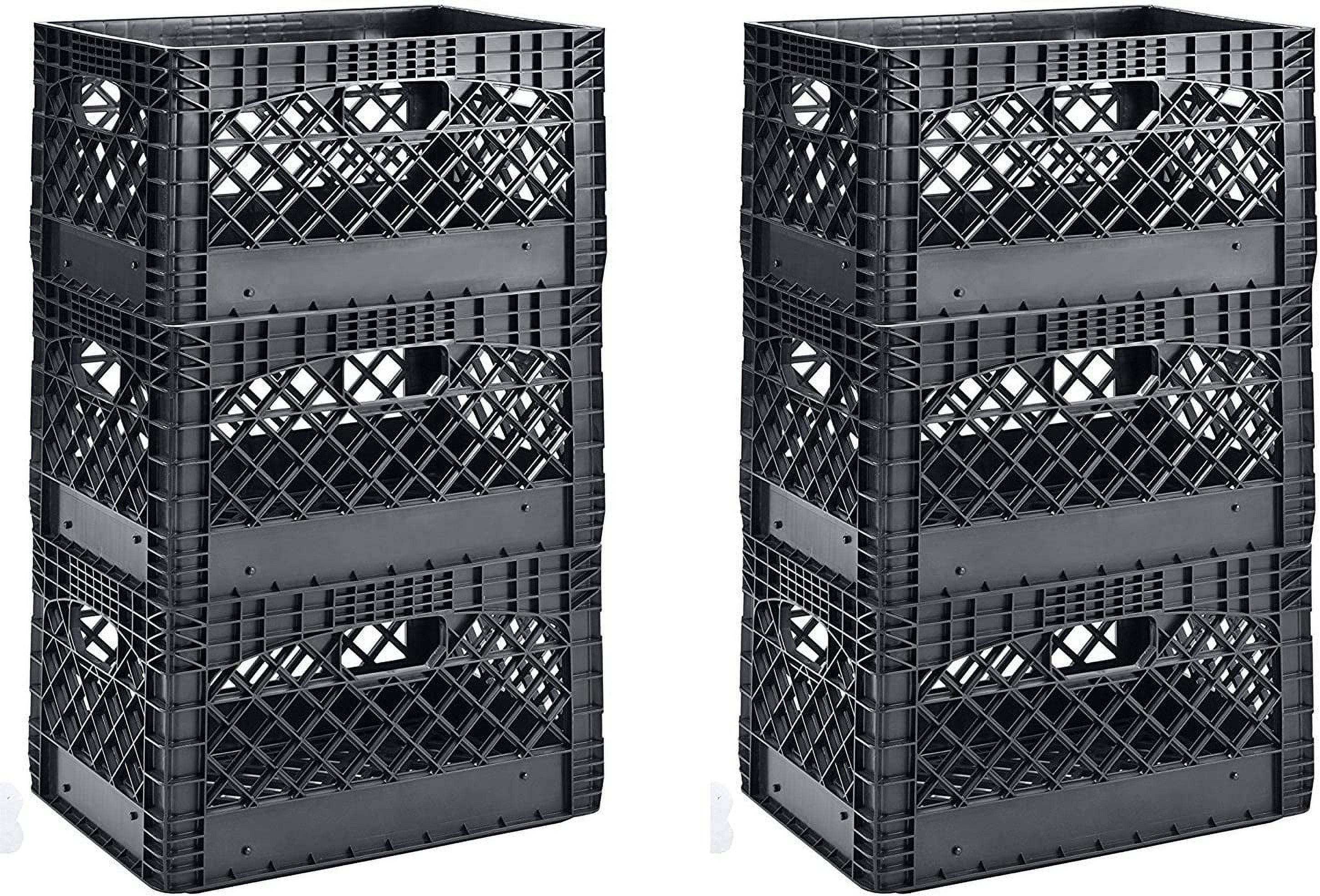 YouLLin PMK24QTB-3 24 quart 3 Pack black Heavy Duty Rectangular ...