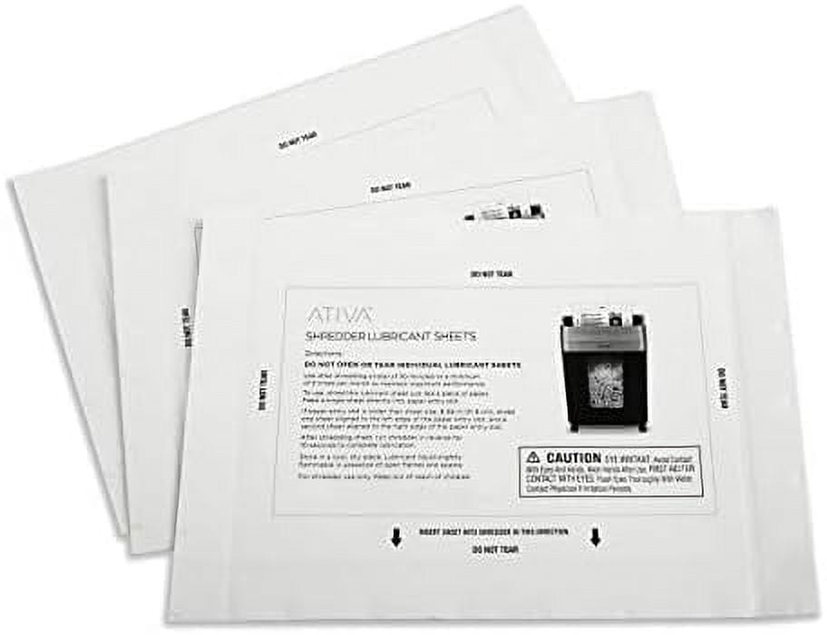 YouLLin Shredder Lubricant Sheets, Pack Of 100 Sheets - Walmart.com