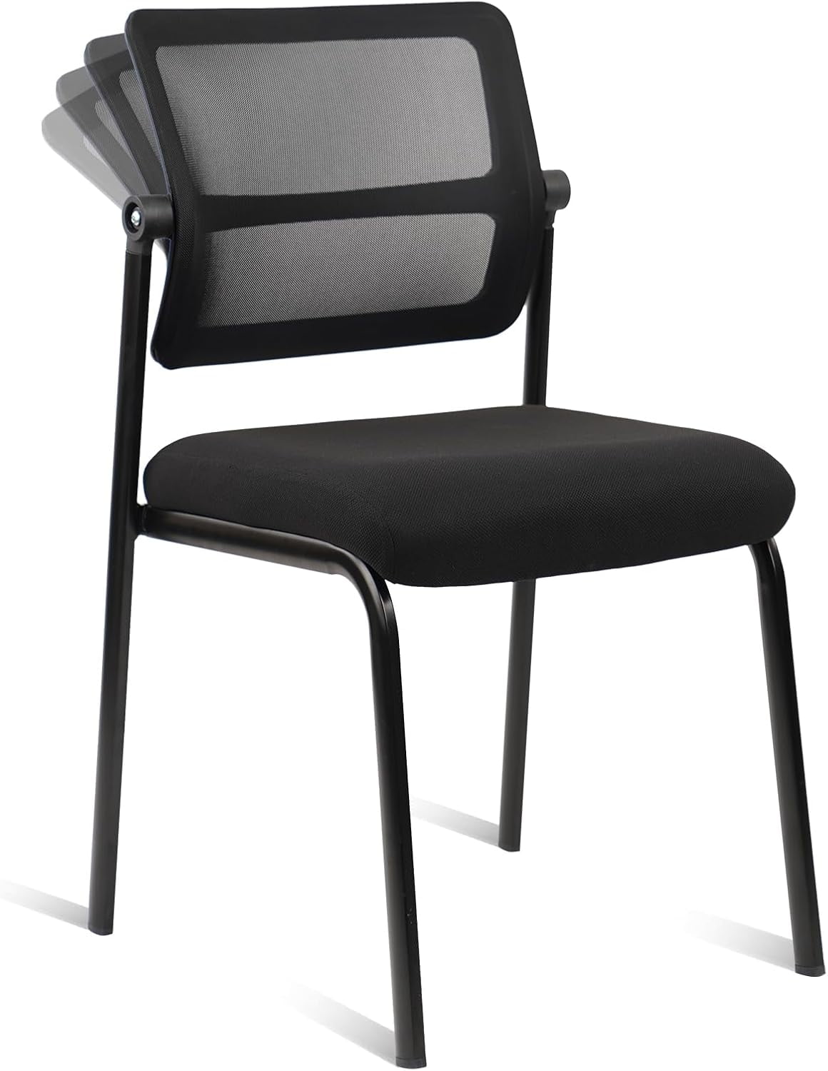 YouLLin Stacking Armless Office Waiting Room Chair with Wheels ...