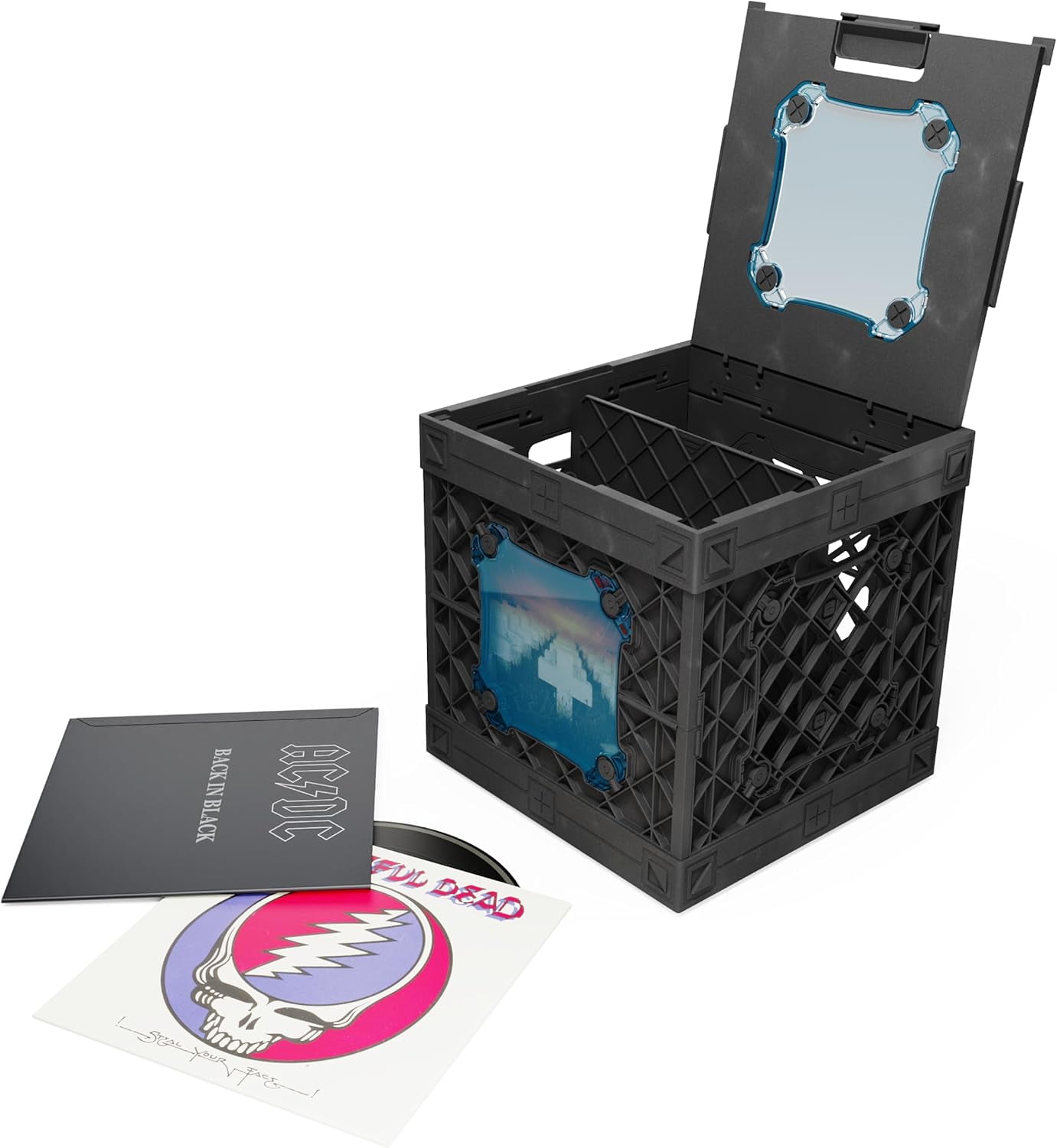 YouLLin - Vinyl Record Storage Crate Modular Storage Cube for LP Albums ...