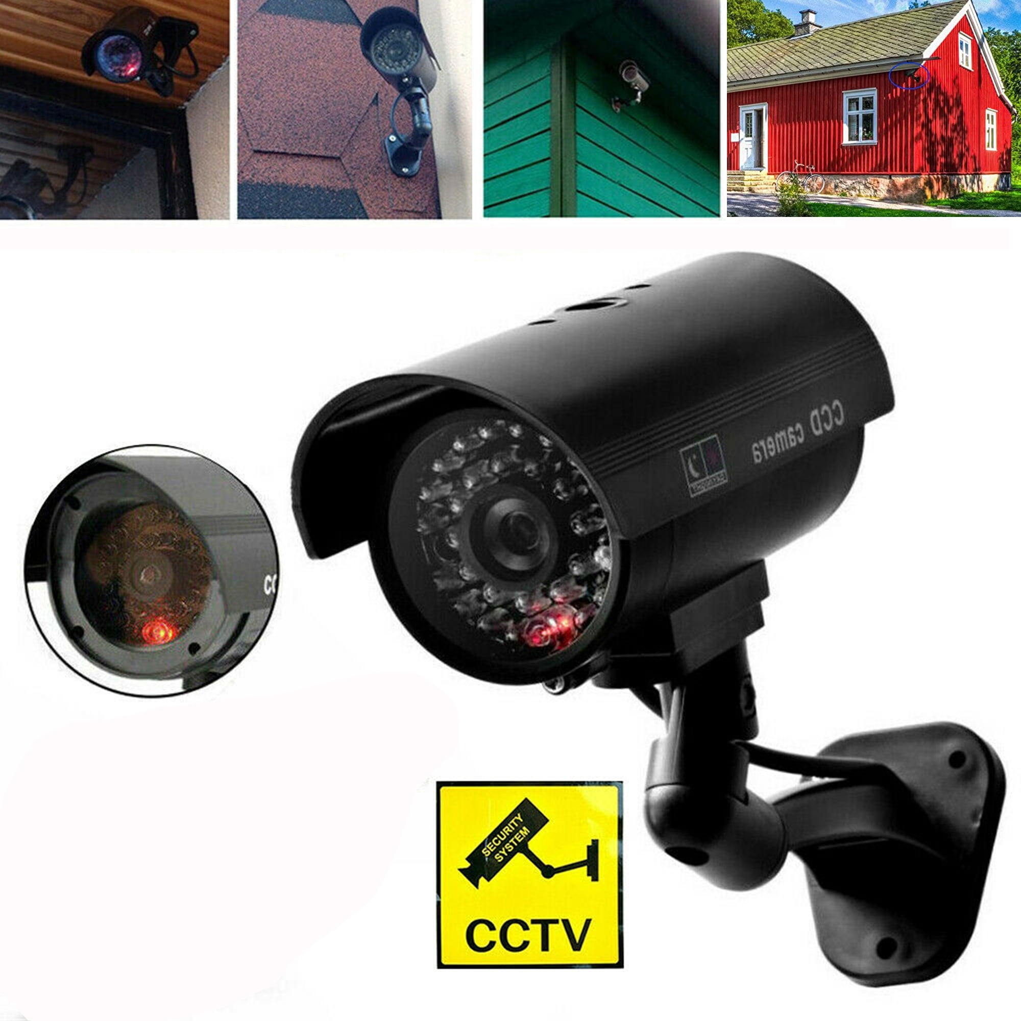YouLoveIt 1/2/4pc Dummy Security Camera Fake Security Camera Bullet ...