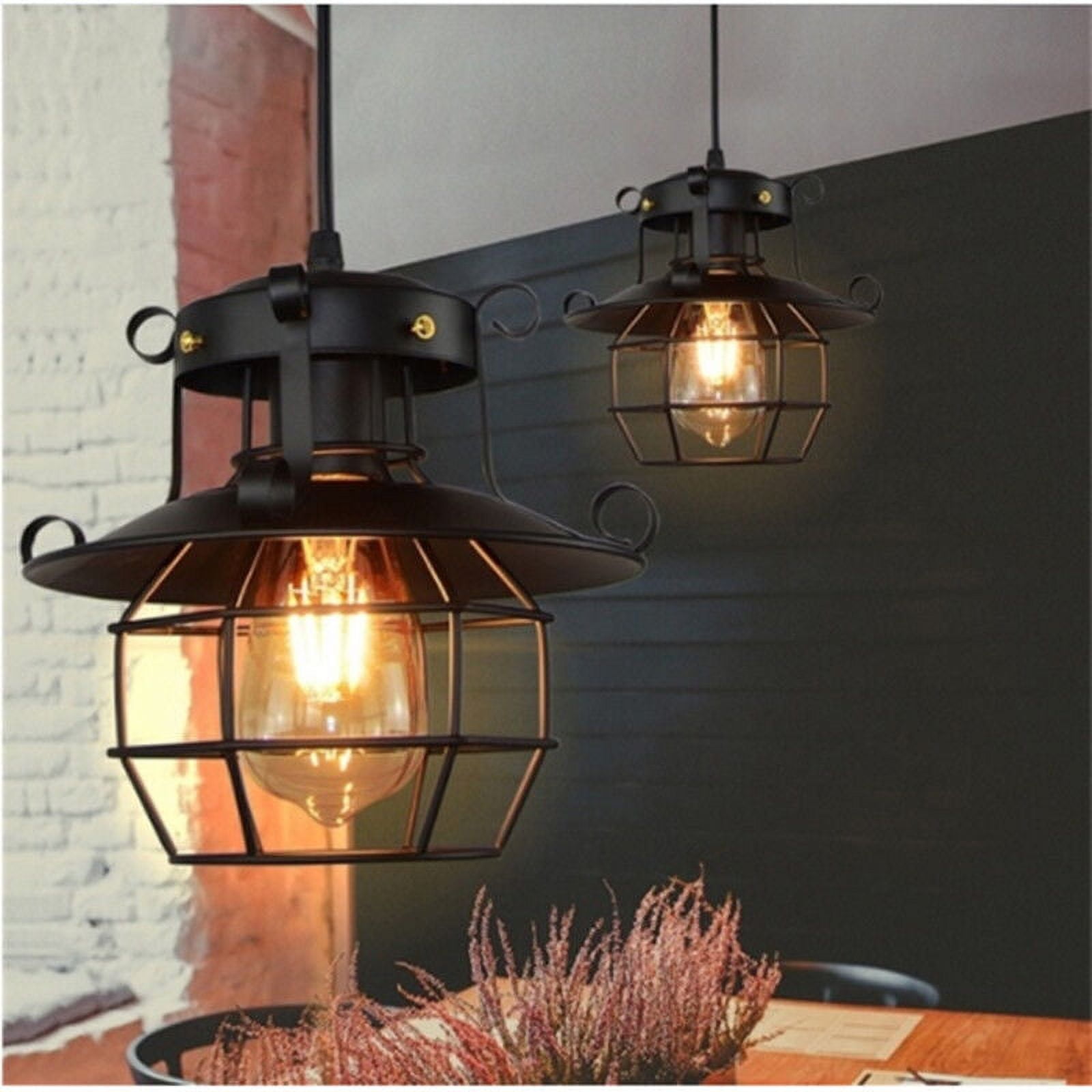 YouLoveIt 1 pc Industrial Pendant Light Vintage Hanging Light Hanging ...