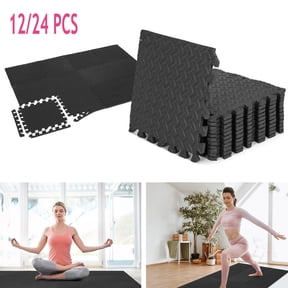 BalanceFrom Extra Thick Puzzle Exercise Mat, EVA Foam Interlocking ...