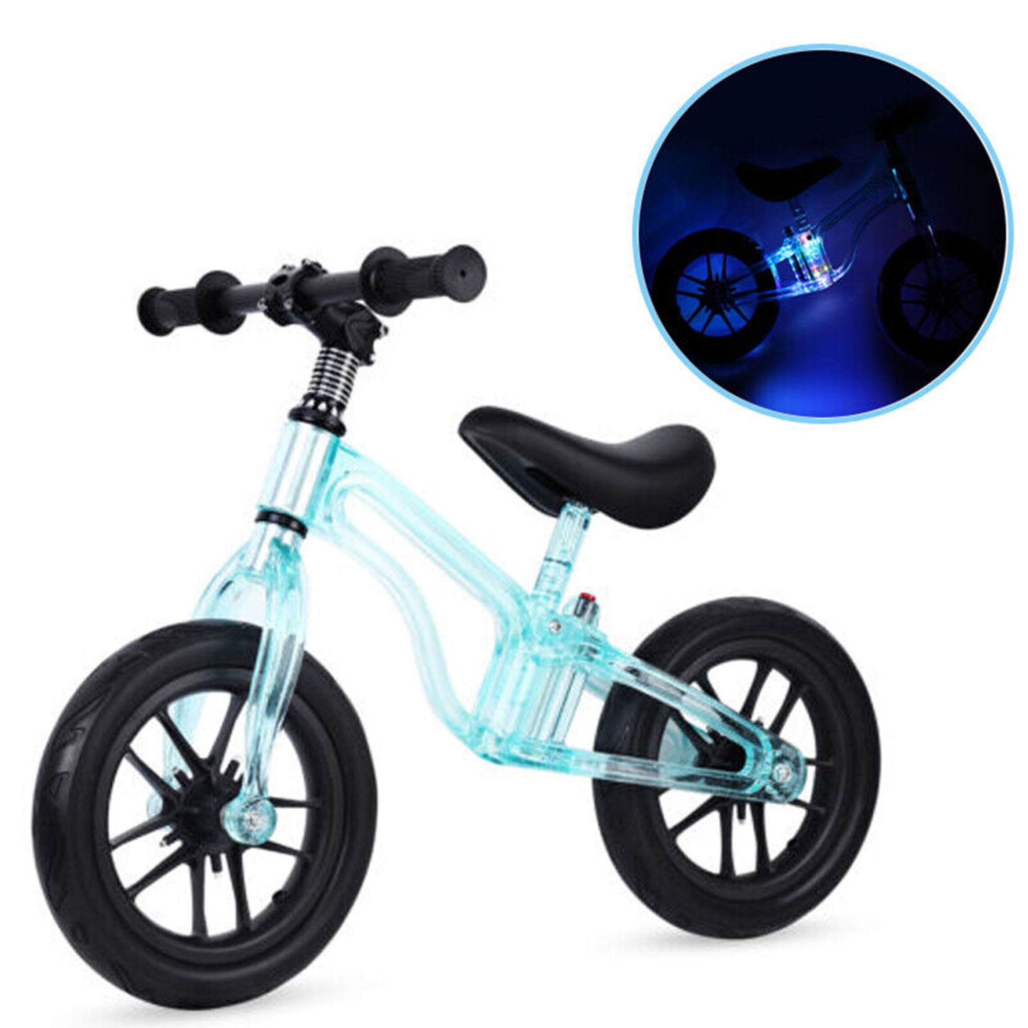 YouLoveIt 12" LED Balance Bike Kids No Pedal Push Bicycle LED Glowing ...
