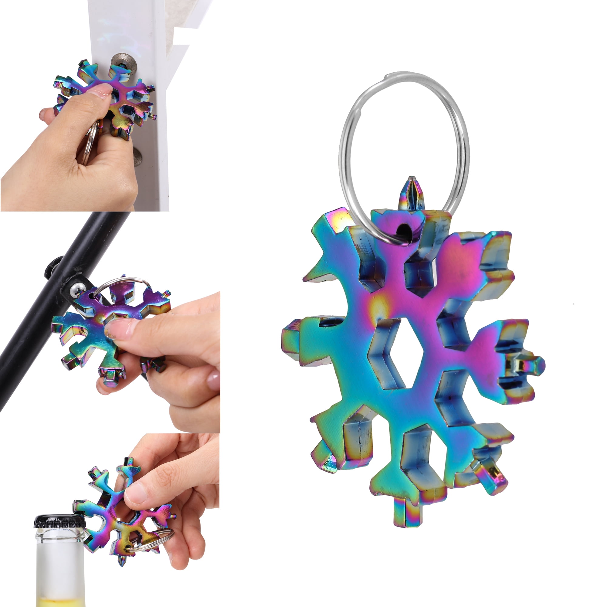 YouLoveIt 18 in 1 Multi-functional Snowflake Hand Tools Card ...