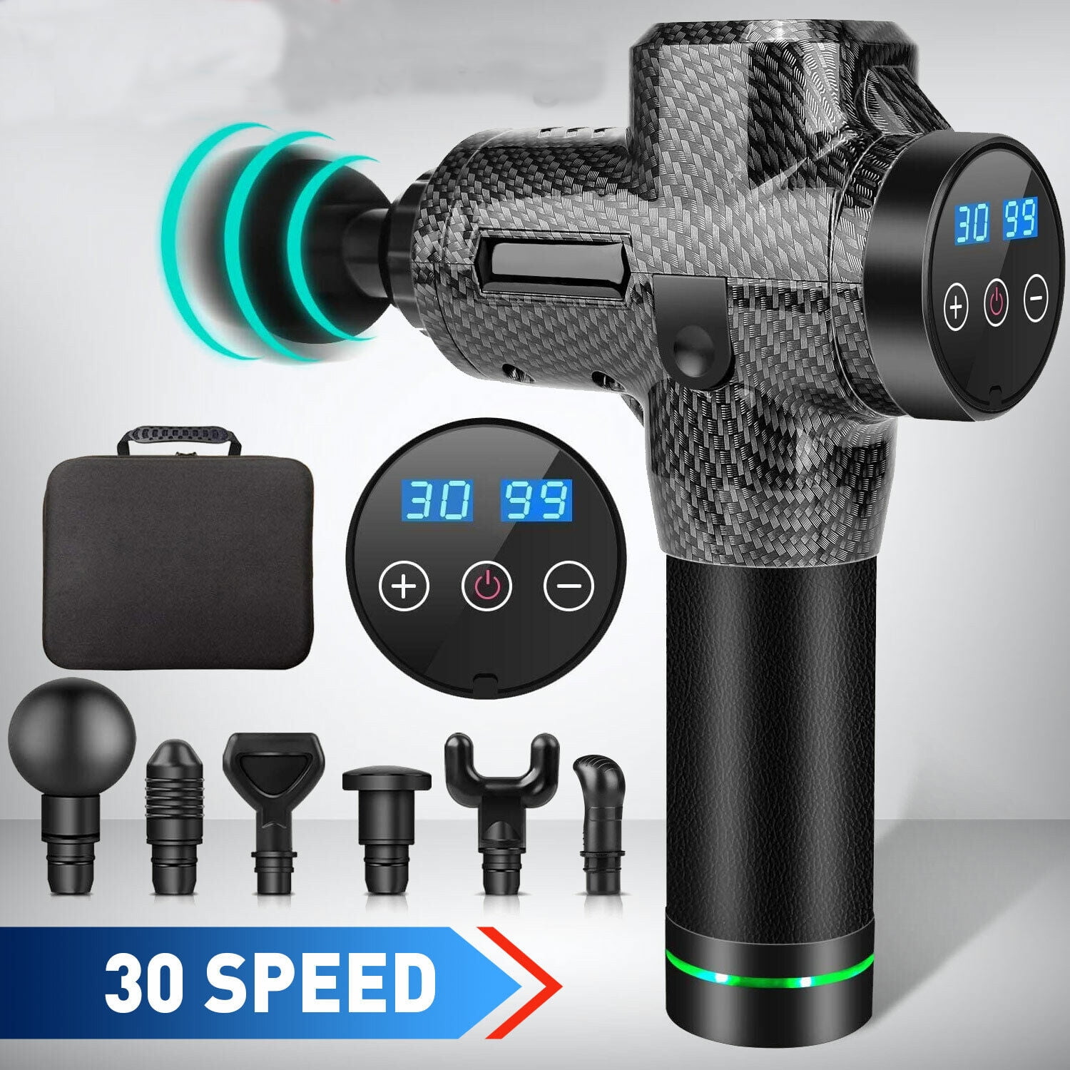 YouLoveIt 30 Speed/6 Speed Massage Gun Portable Deep Tissue Massage Gun ...