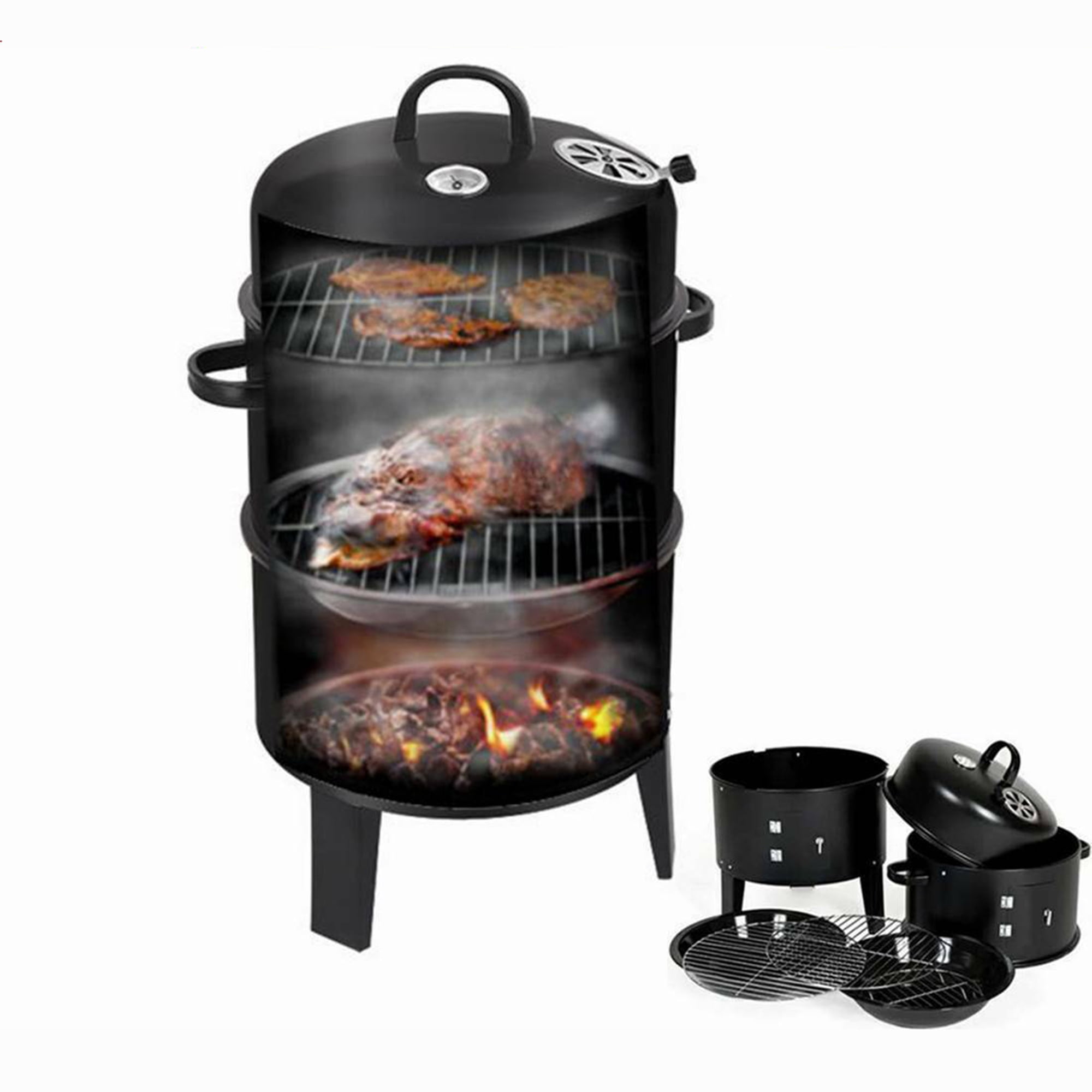 YouLoveIt Charcoal Vertical Smoker - Walmart.com