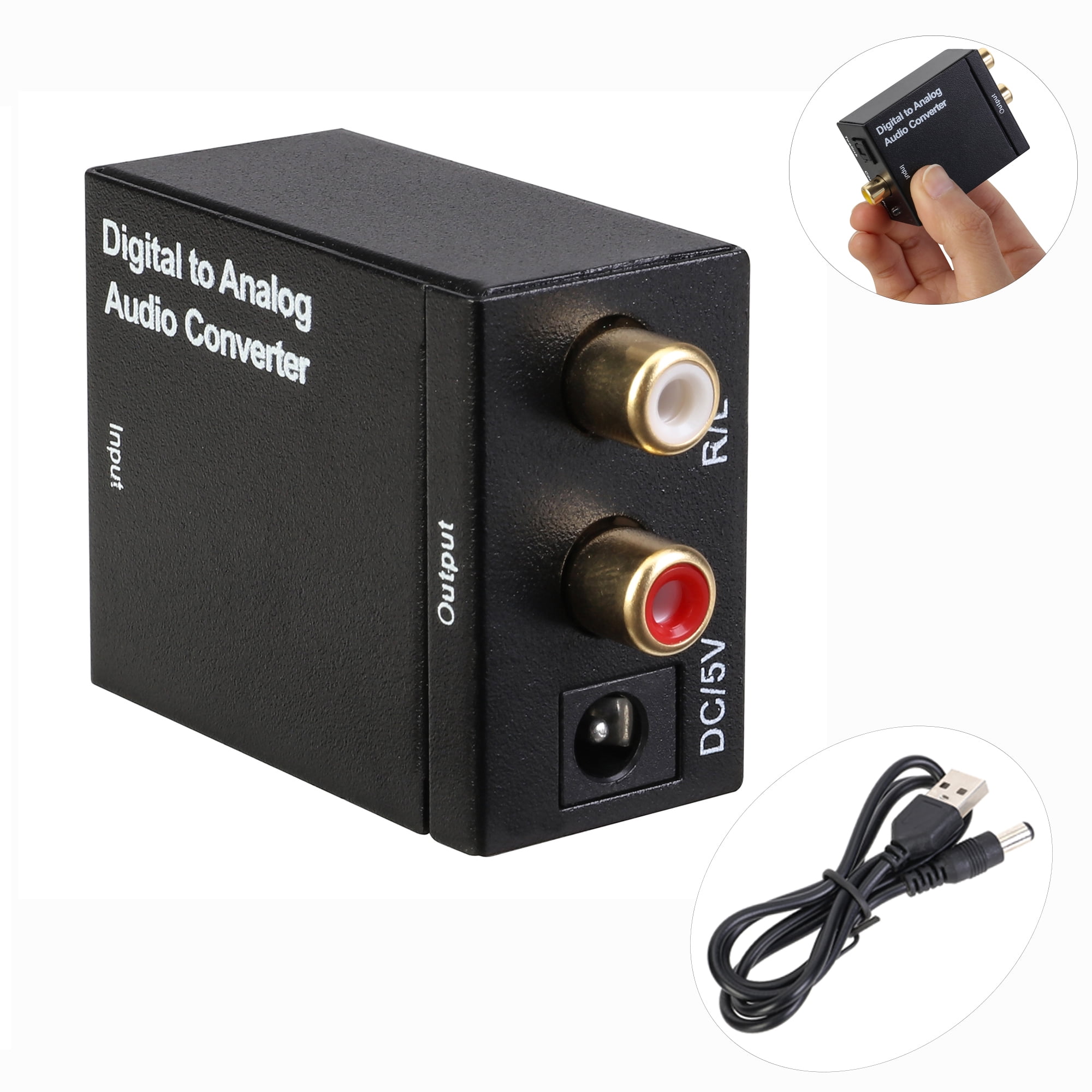 YouLoveIt Digital to Analog Audio Converter with USB Cable, Digital ...