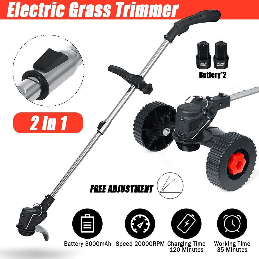 YouLoveIt Electric Weed Eater Cordless Weed Wacker Battery Powered 12V ...
