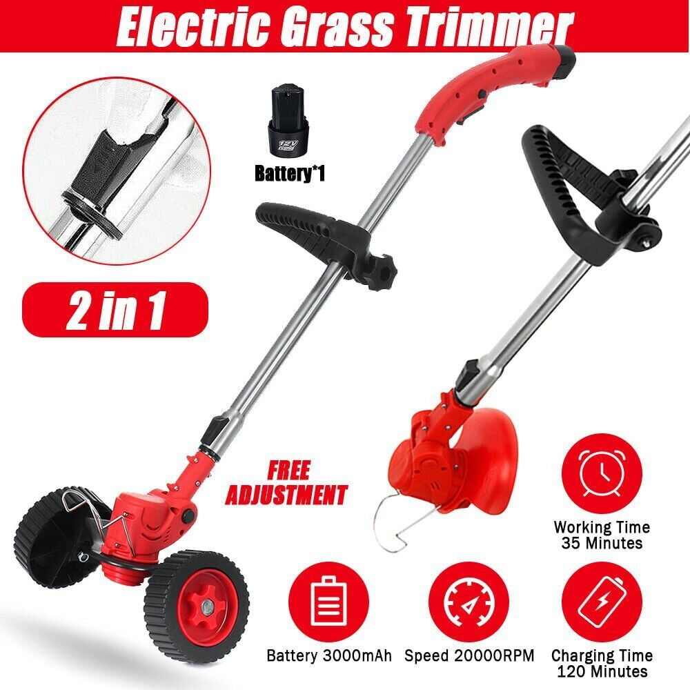 YouLoveIt Electric Weed Eater Cordless Weed Wacker Battery Powered 12V ...