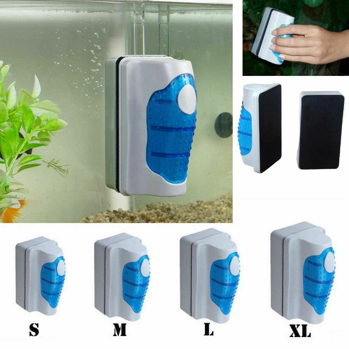 YouLoveIt Fish Tank Cleaner Aquarium Magnetic Brush Aquarium Fish Tank ...