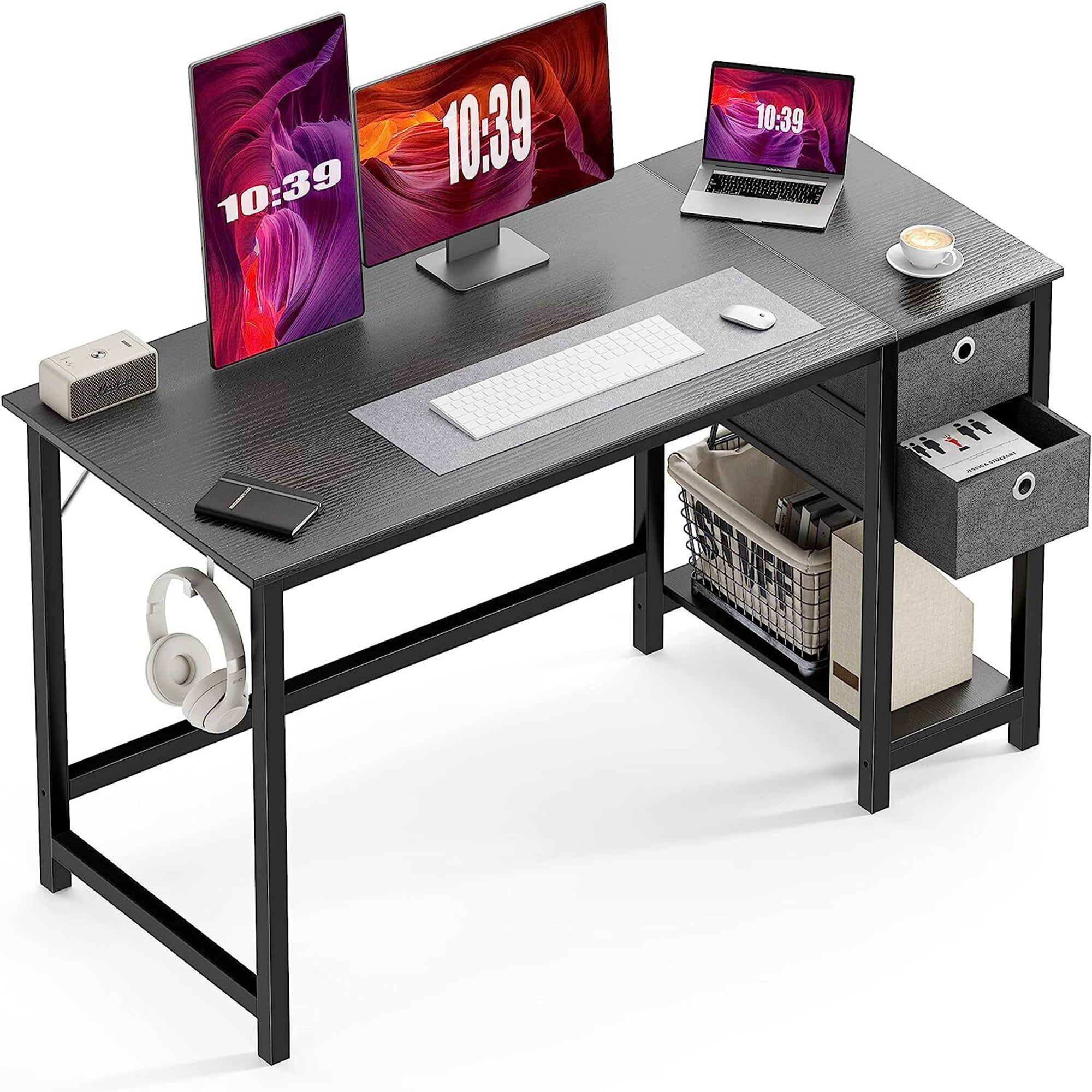 YouLoveIt Home Office Computer Desk 40/47/55INCH Modern Writing PC Work ...