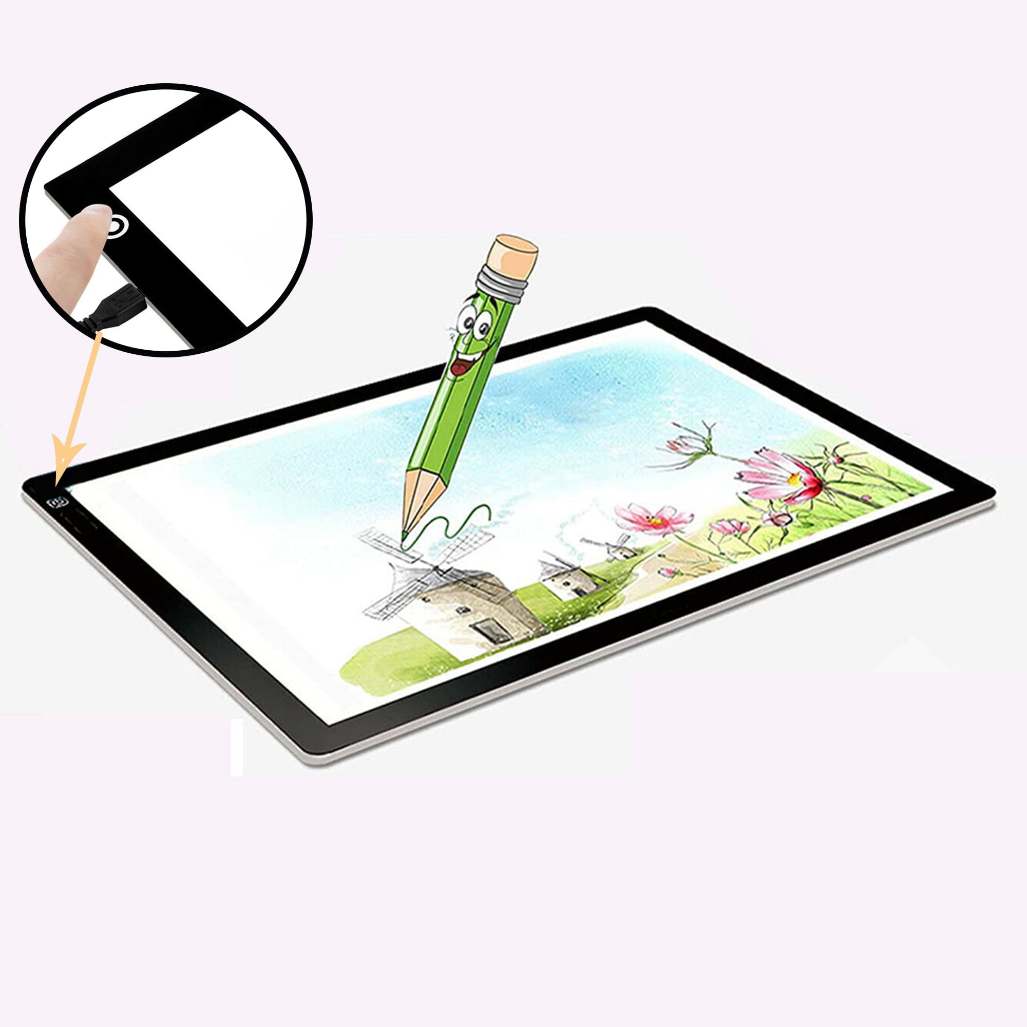 YouLoveIt Light Board A4 LED Drawing Board Light Table Light Up Drawing ...
