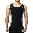 YouLoveIt Men Sweat Vest Waist Trainer Vest Zipper Slimming Tank Top ...