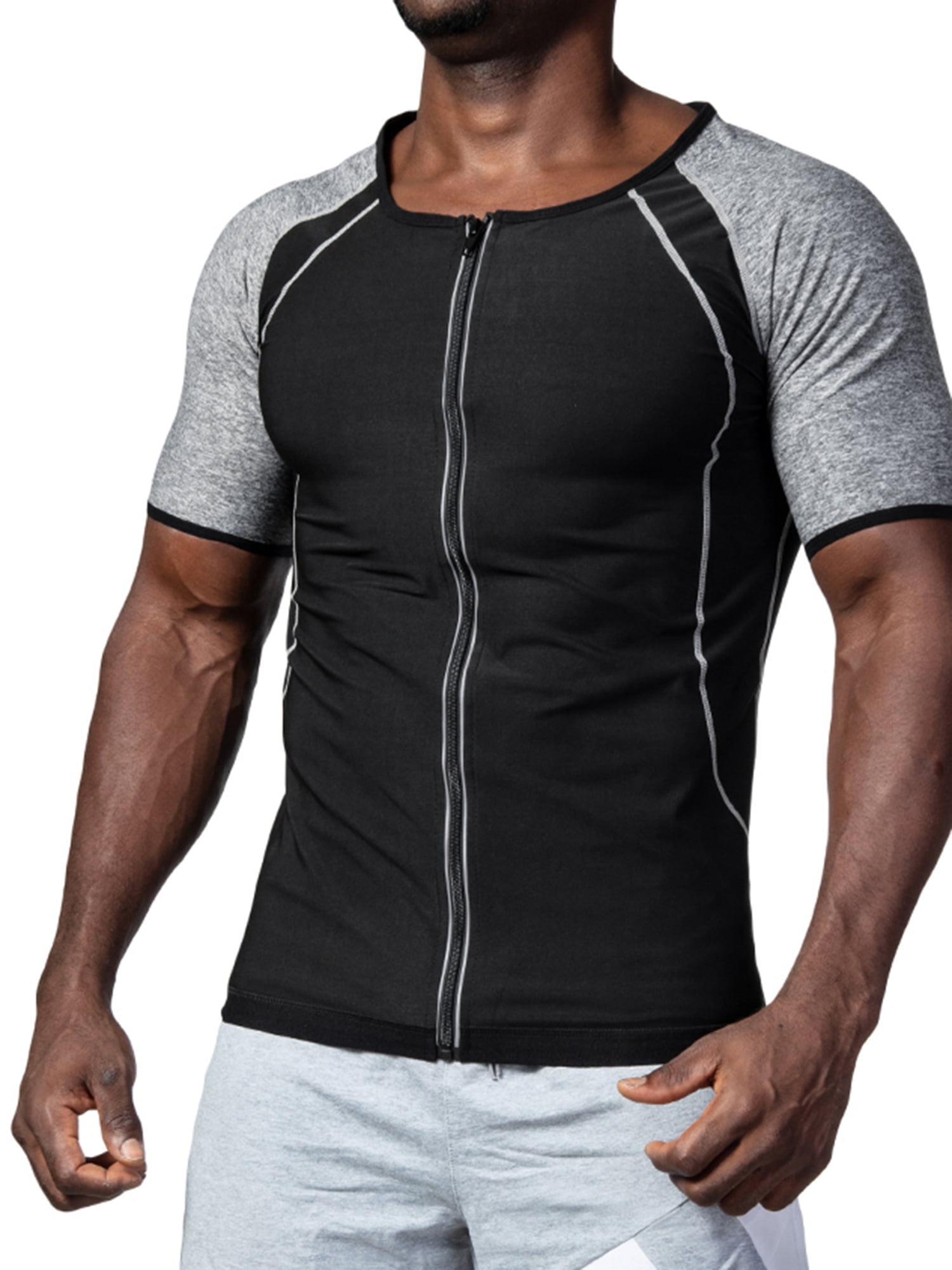 YouLoveIt Men Zipper Waist Trainer Vest Body Shaper Slim Waist Trainer ...