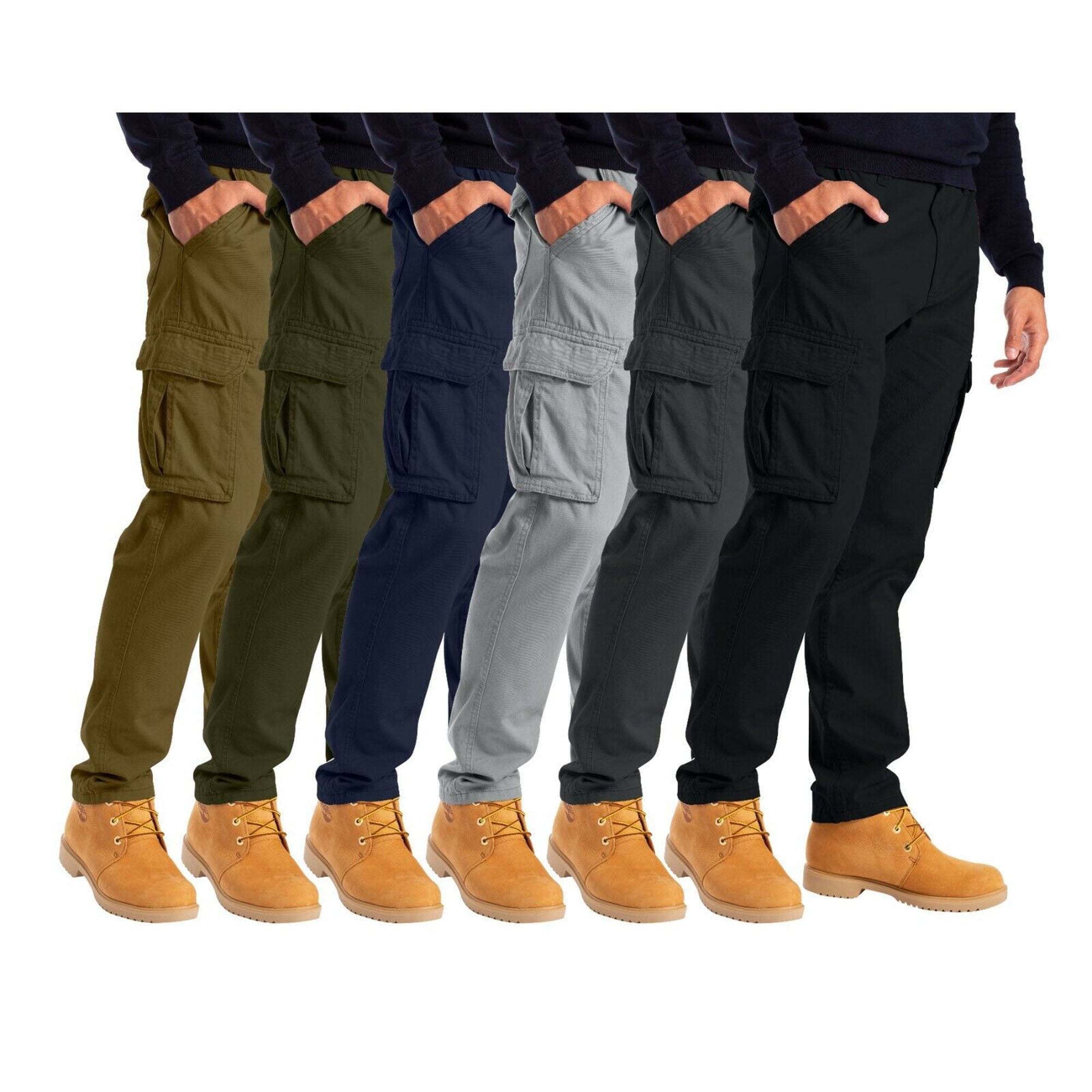 YouLoveIt Mens Cargo Pants Casual Athletic Jogger Sports Outdoor ...