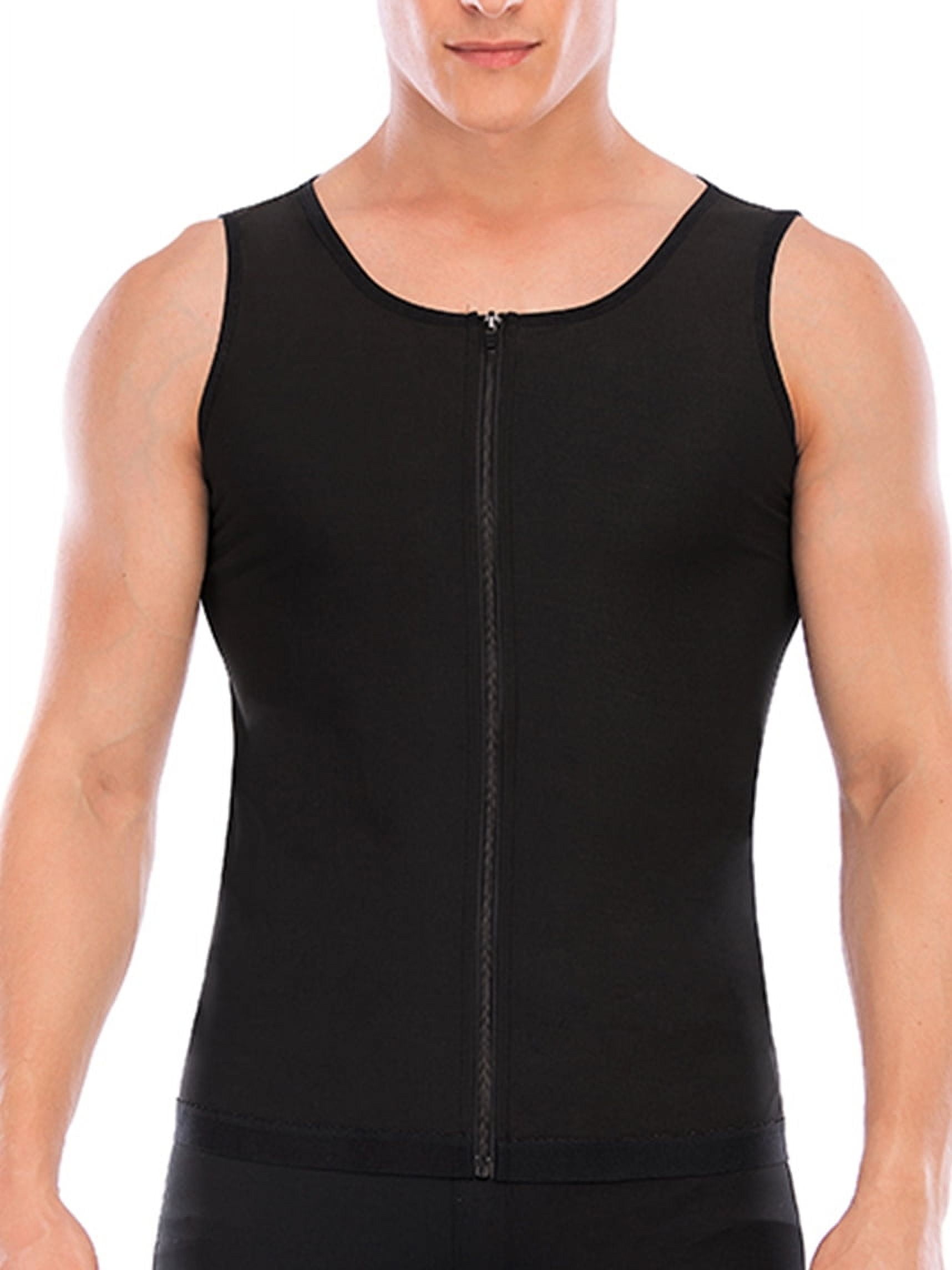 YouLoveIt Mens Slimming Neoprene Vest Zipper Waist Trainer Sweat Sauna ...