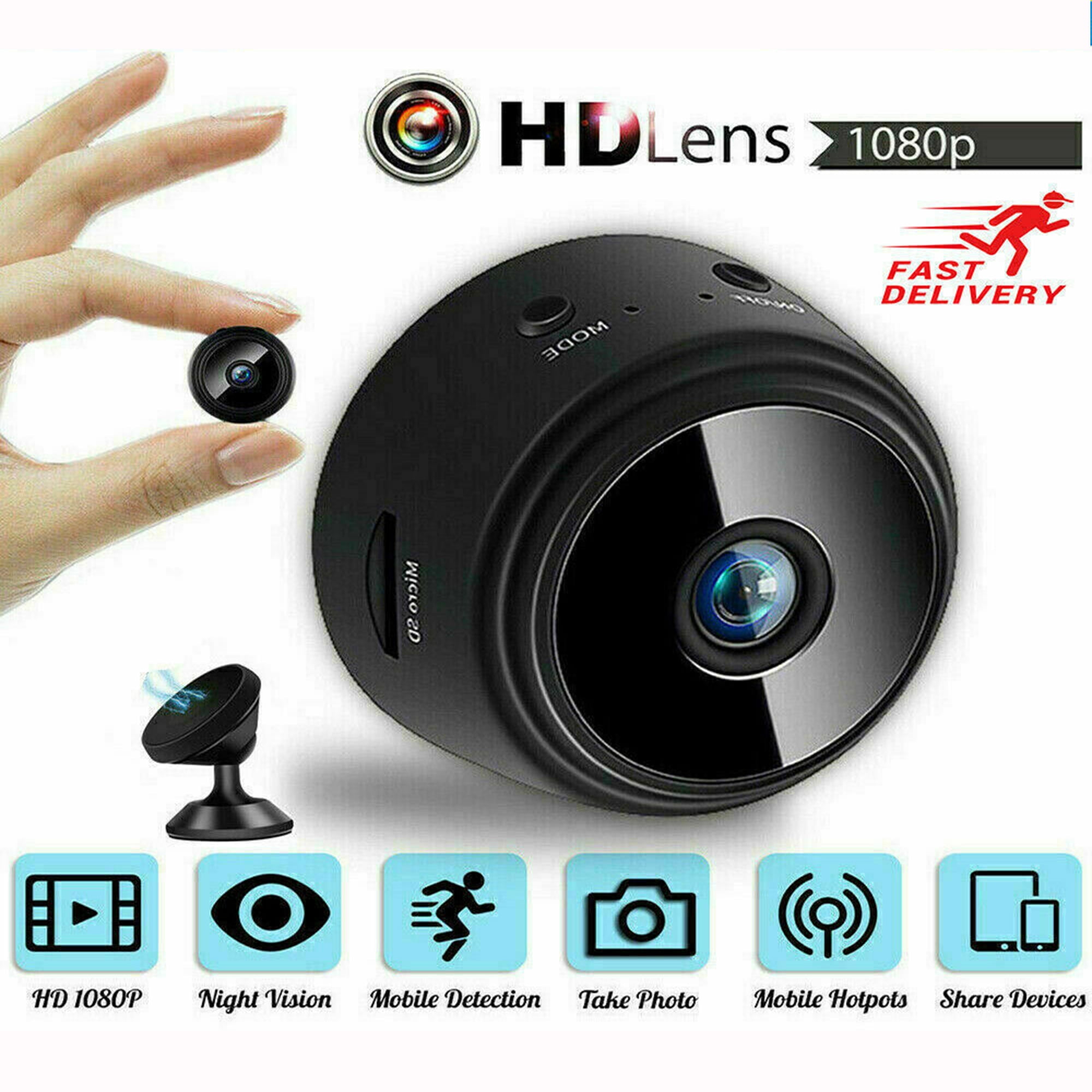 YouLoveIt Mini Spy Camera Wireless WiFi Hidden Camera 1080P HD Video ...