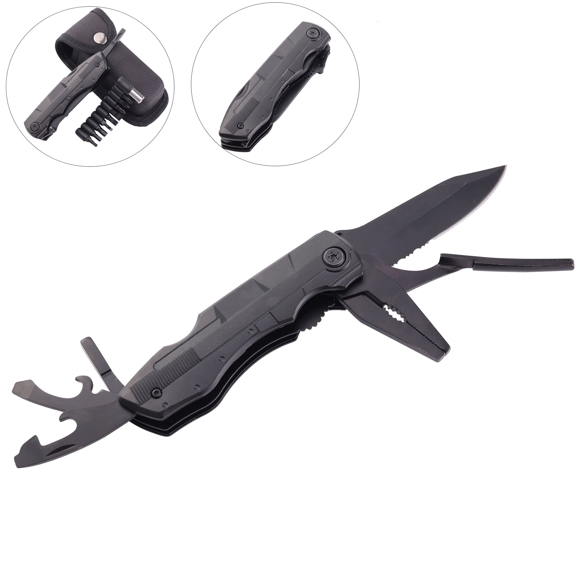YouLoveIt Multitool Knife+Pocket Knife Practical Folding Knife ...