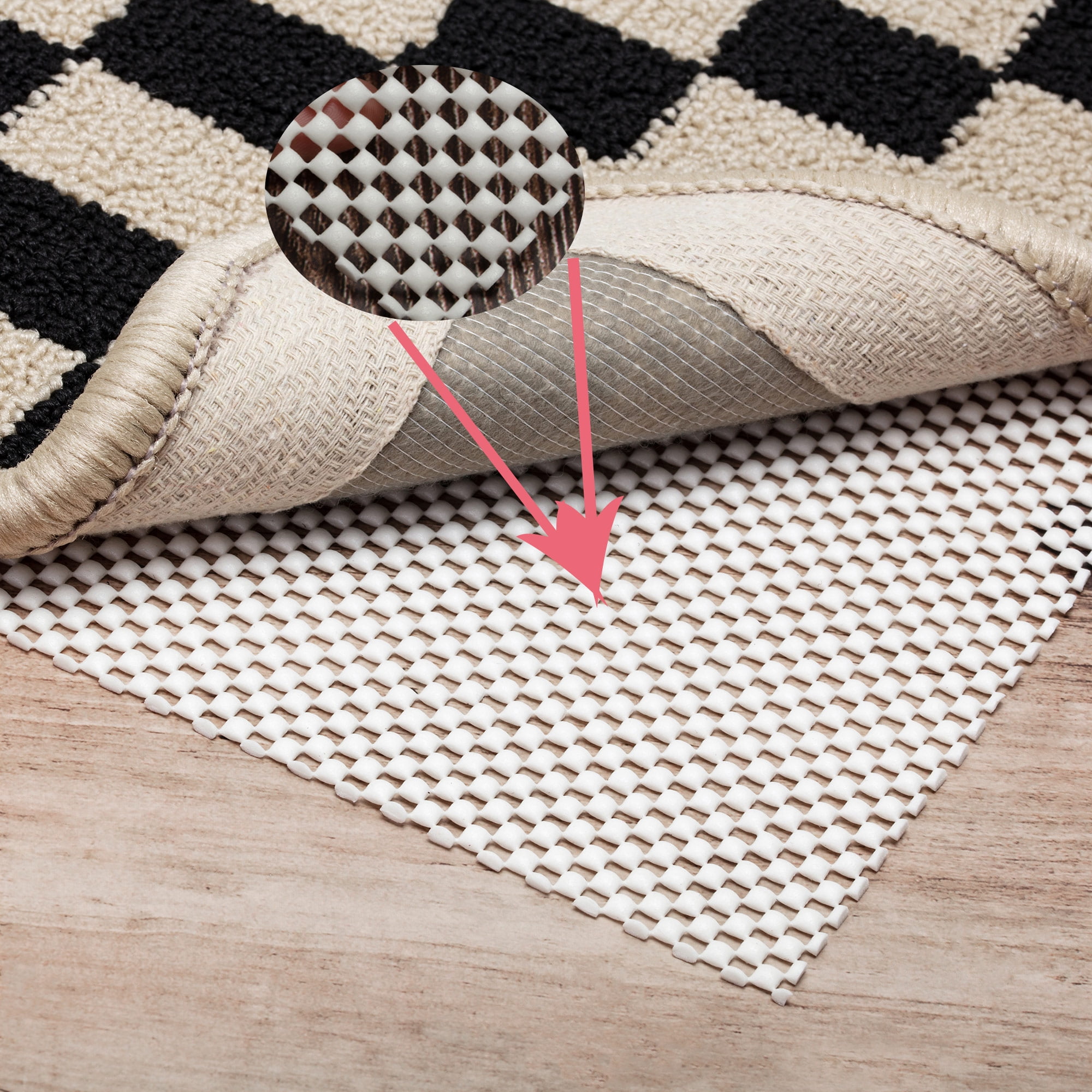 YouLoveIt Non-Slip Rug Pads Padding for Area Rugs, 3' x 5' Rug Anti ...