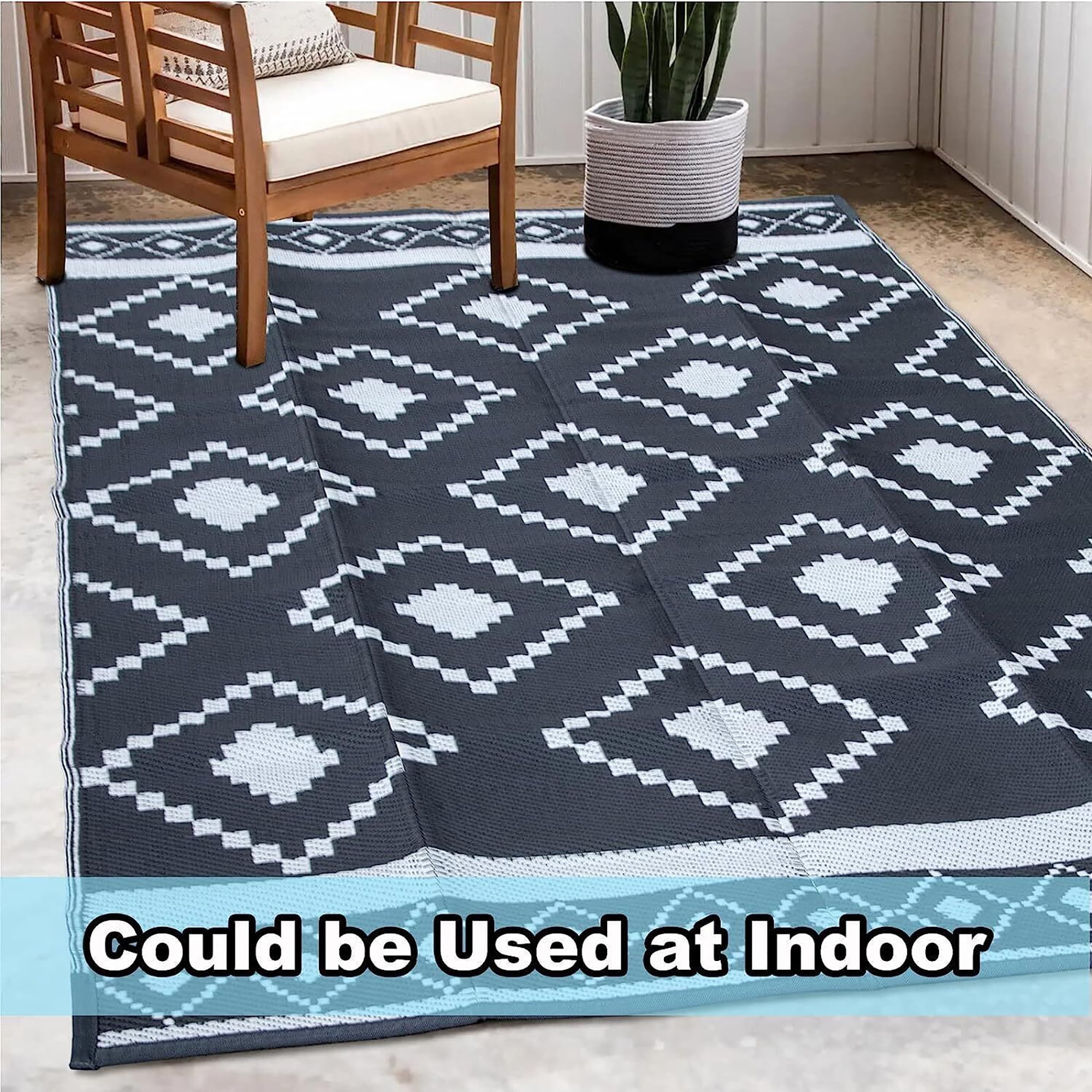 YouLoveIt Patio Mat Outdoor Rug Area Rug Outdoor Area Rug Easy Cleaning ...