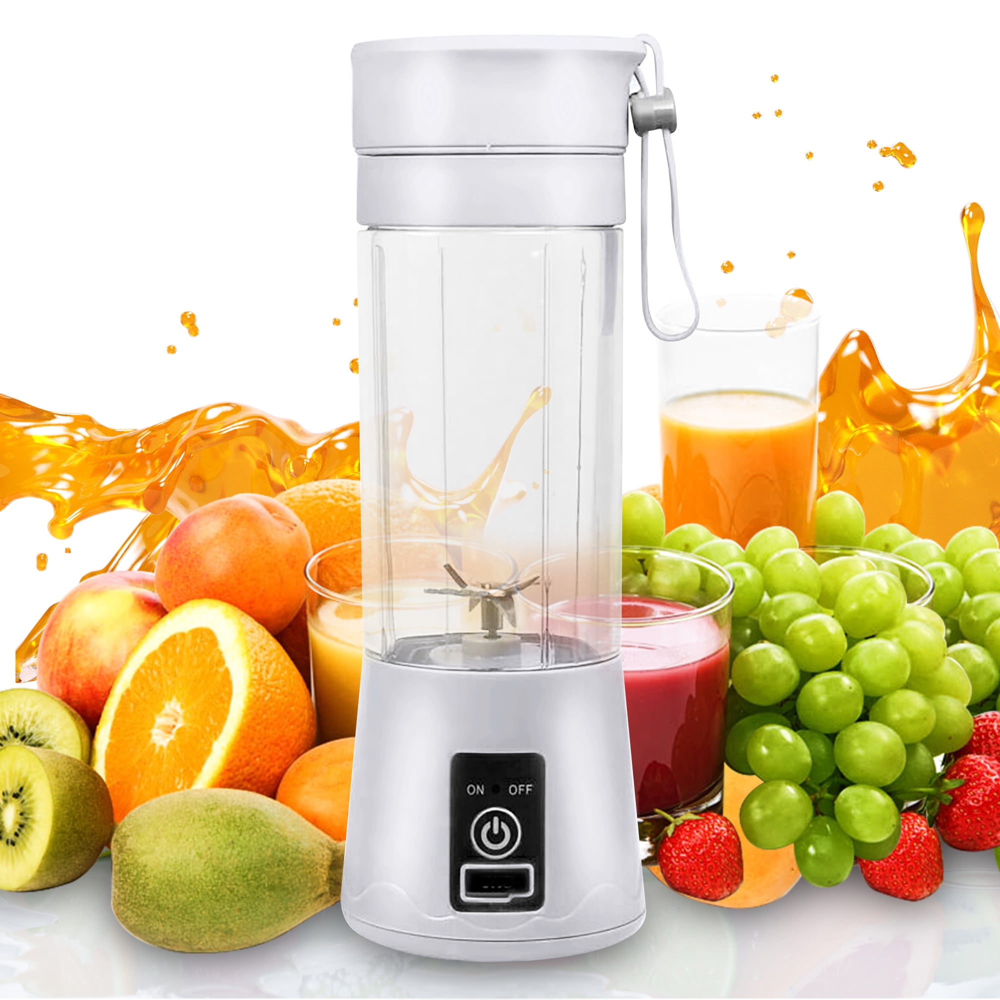 YouLoveIt Portable Blender Juicer Cup USB Juicer Blender 380ml Water ...
