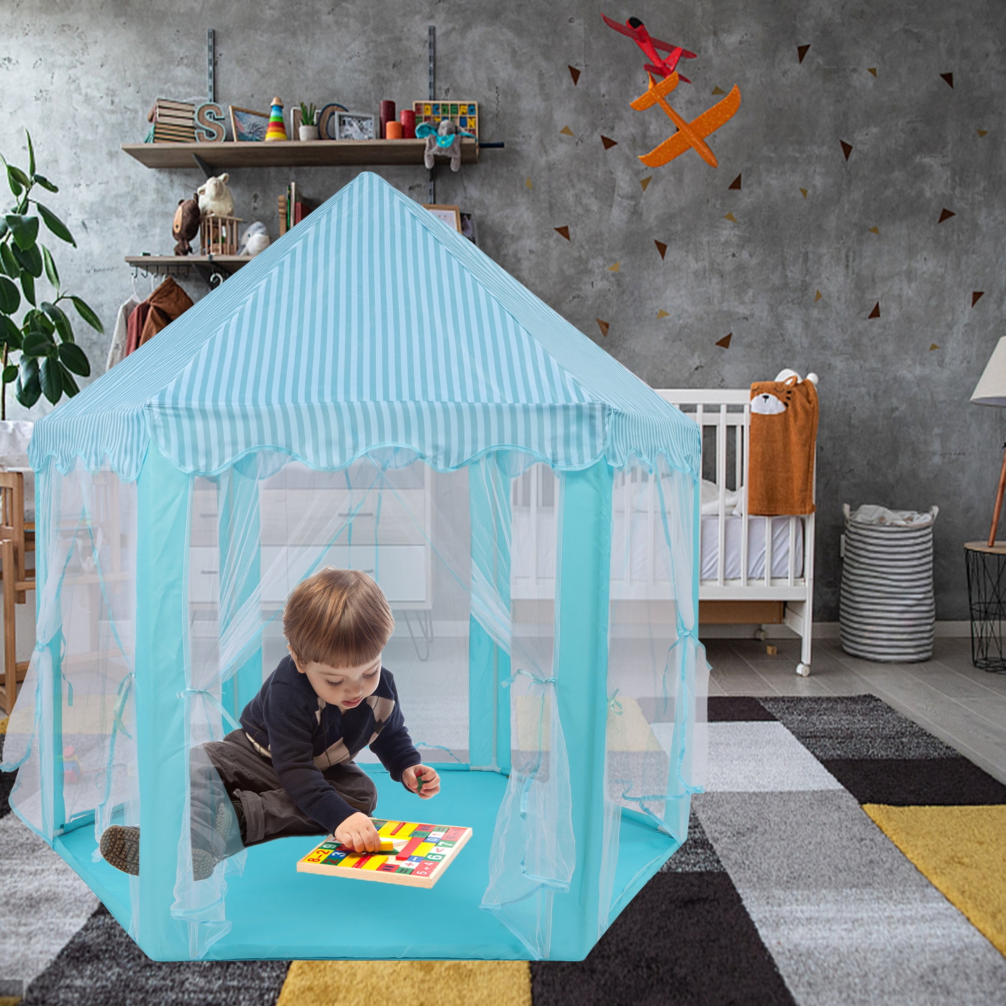 YouLoveIt Princess Castle Play Tents Kids Playhouse Hexagon Playhouses ...
