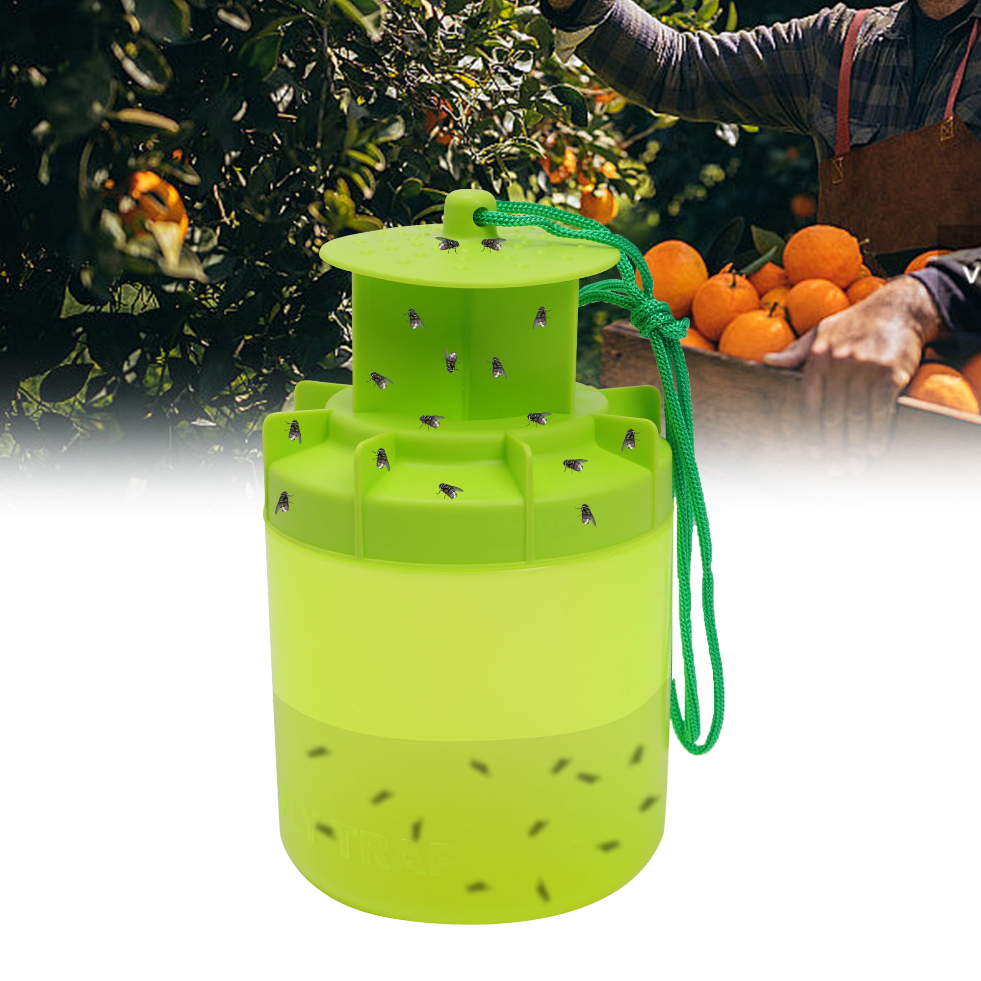 YouLoveIt Ranch Fly Traps Outdoor Hanging Fly Catcher with Flying Bait ...