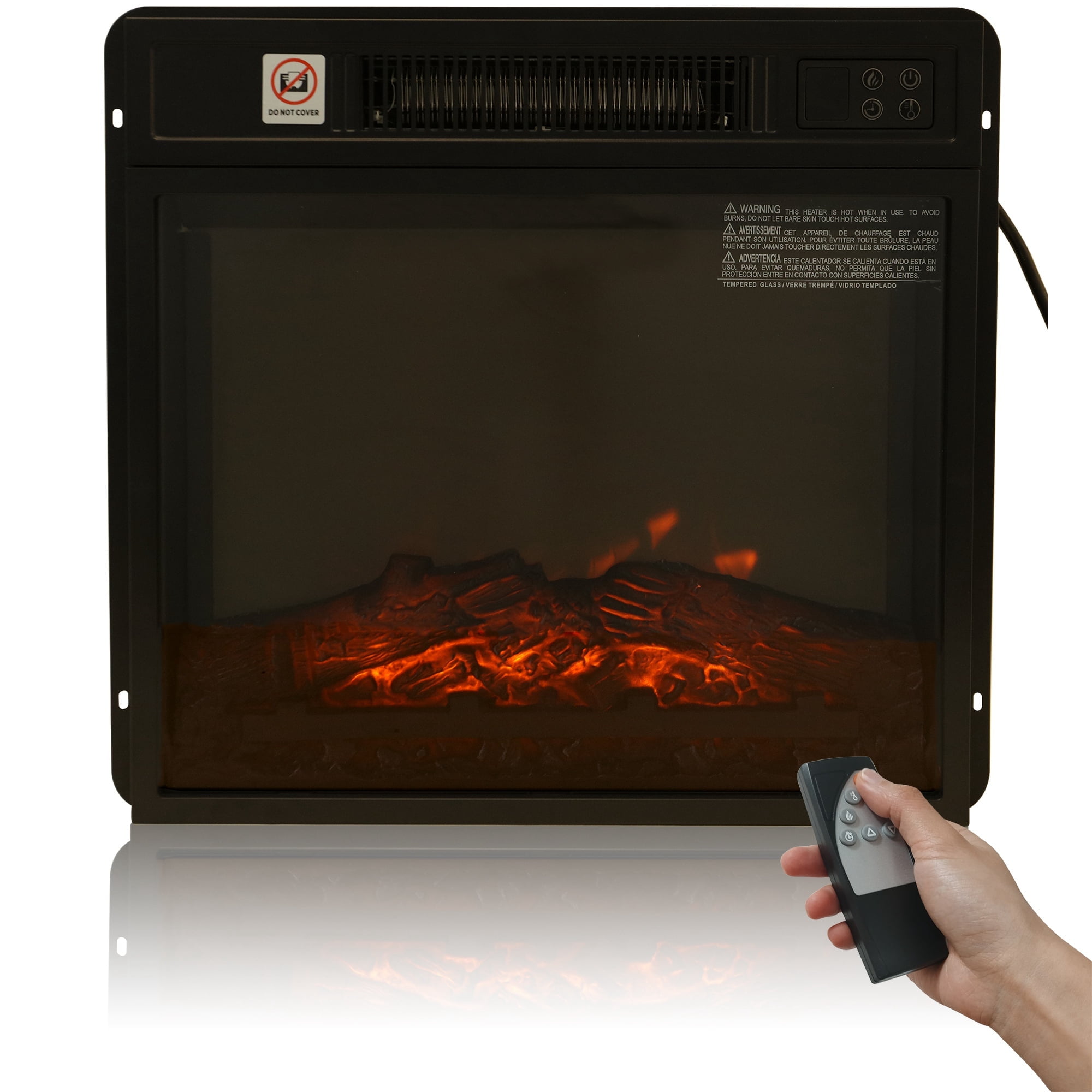 YouLoveIt Realistic Flames Electric Fireplace, Remote Control, 3 ...