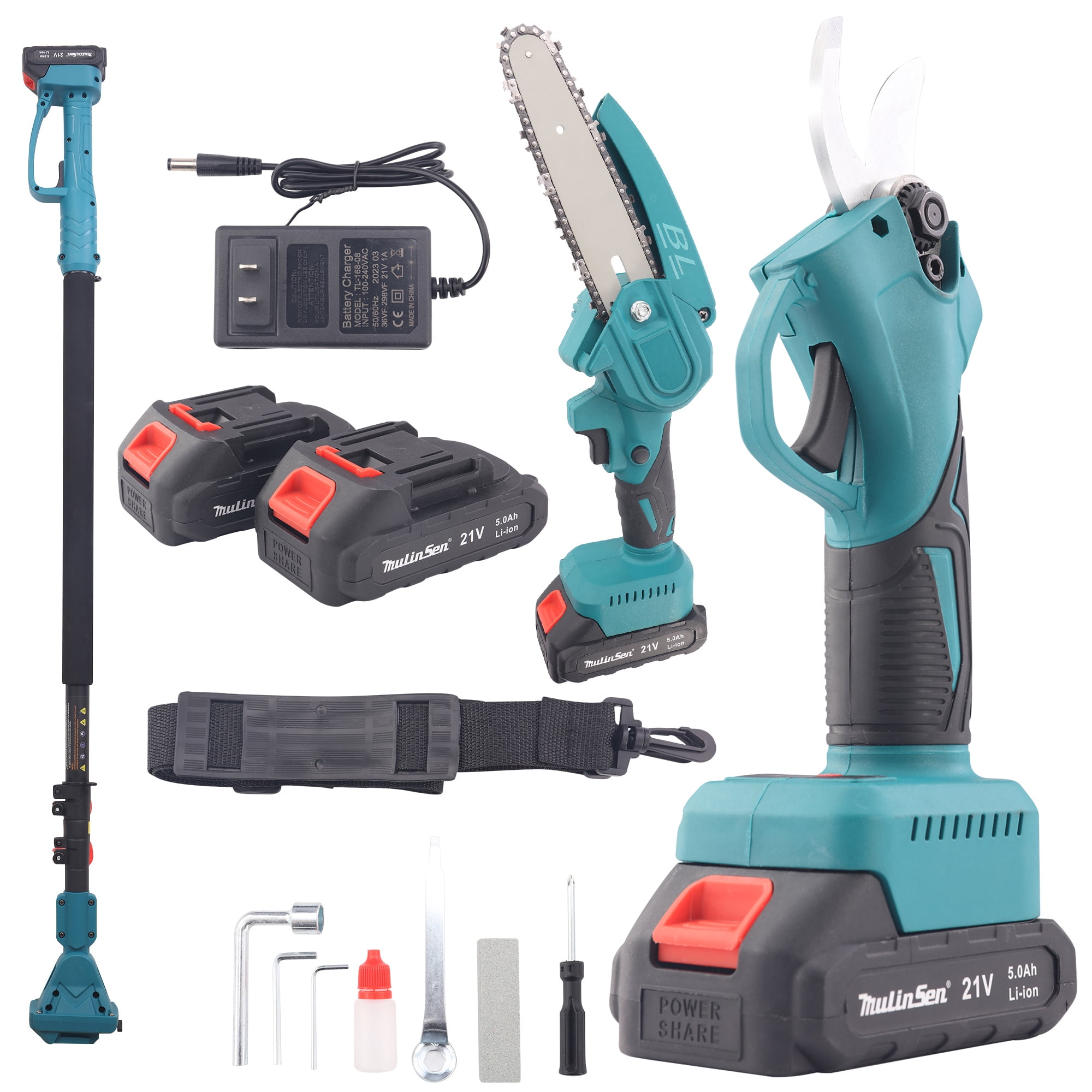 YouLoveIt Retractable Pruning 2-in-1 Pruning Saw Rechargeable Portable ...