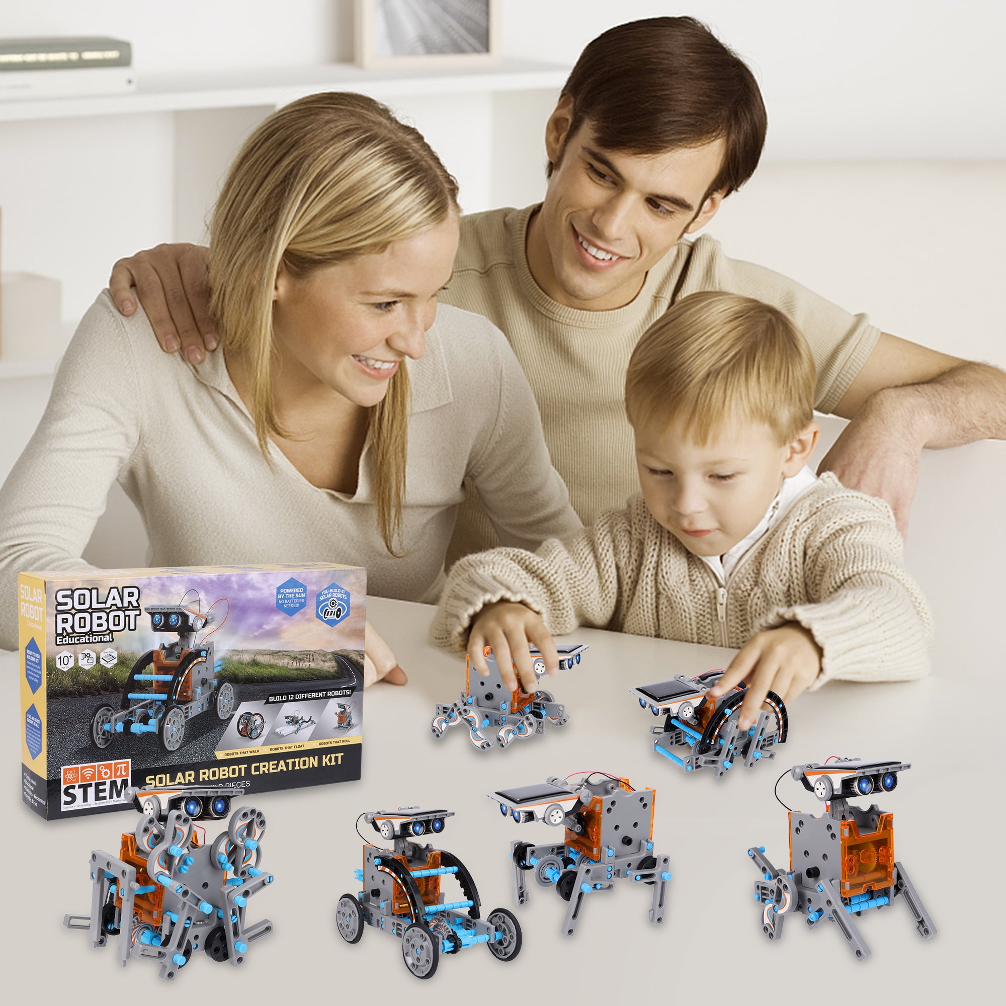 YouLoveIt STEM Toys Solar Robot Kit 12-in-1 Educational Science Kits ...