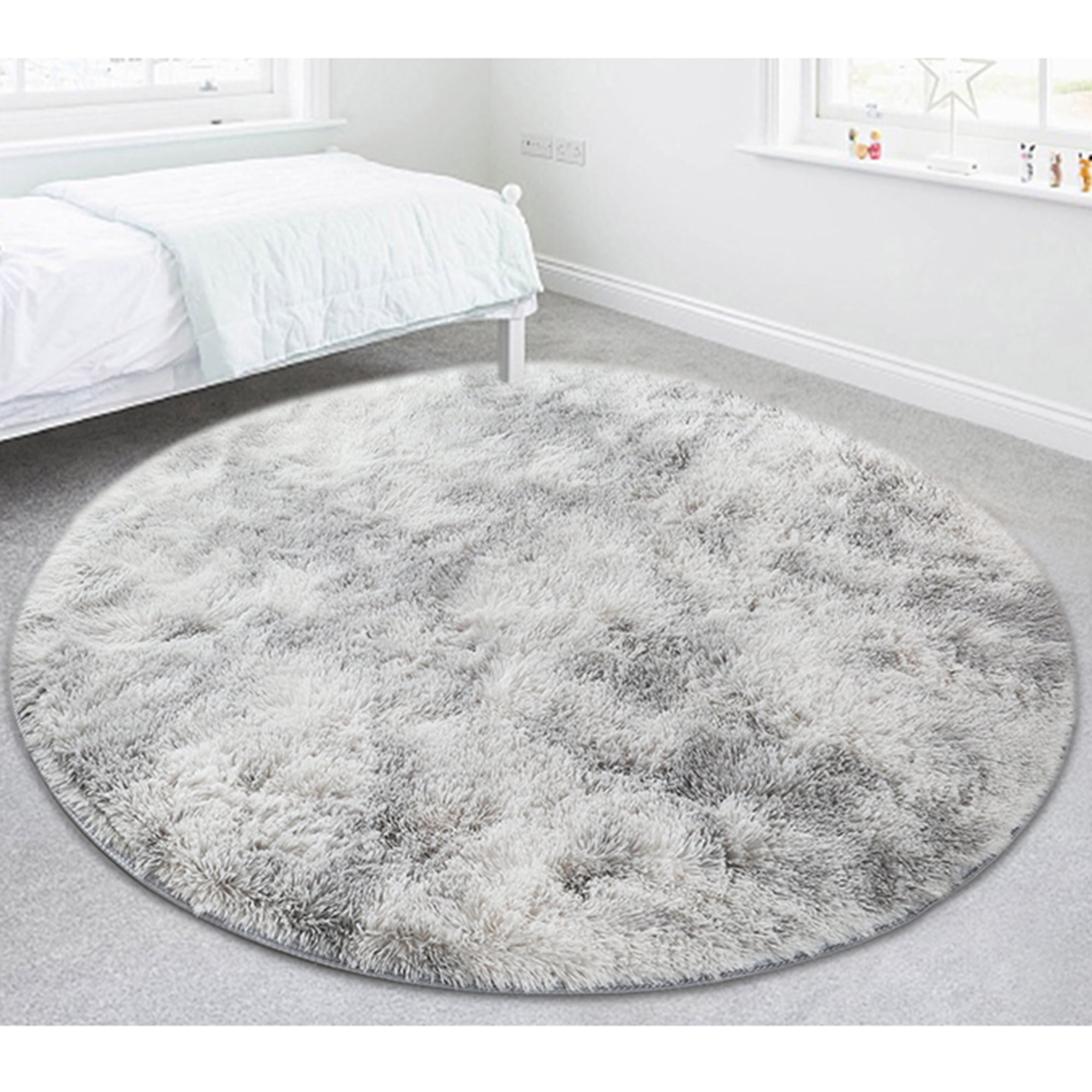 YouLoveIt Soft Round Area Rug Fluffy Circle Rug for Kids Girls Boys ...