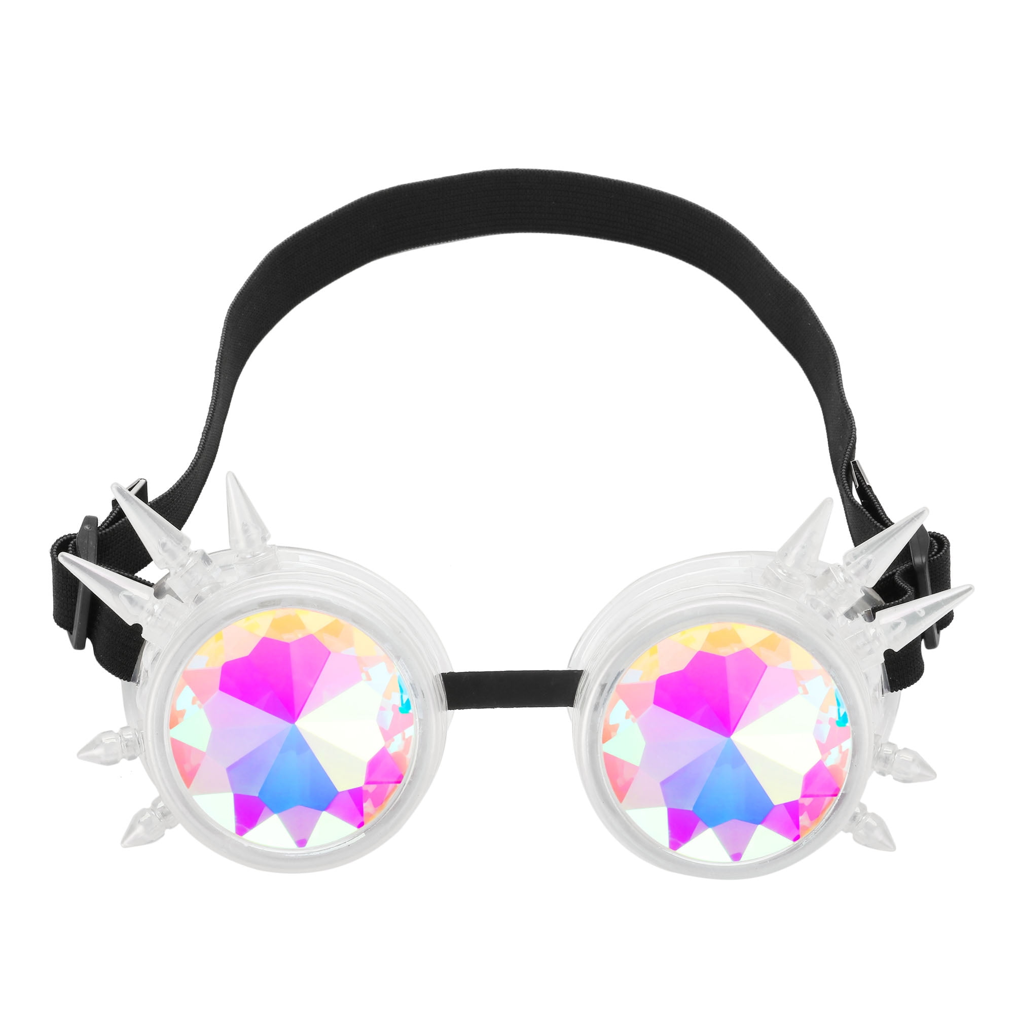 YouLoveIt Steampunk Glasses Rave Rainbow Crystal Lenses Steampunk ...