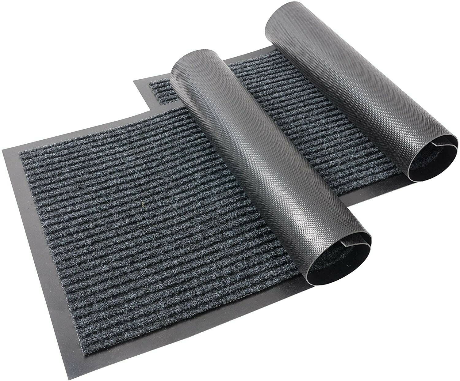 YouLoveIt Striped Door Floor Mat 2pcs Striped Door Mat Rubber Door Mats ...