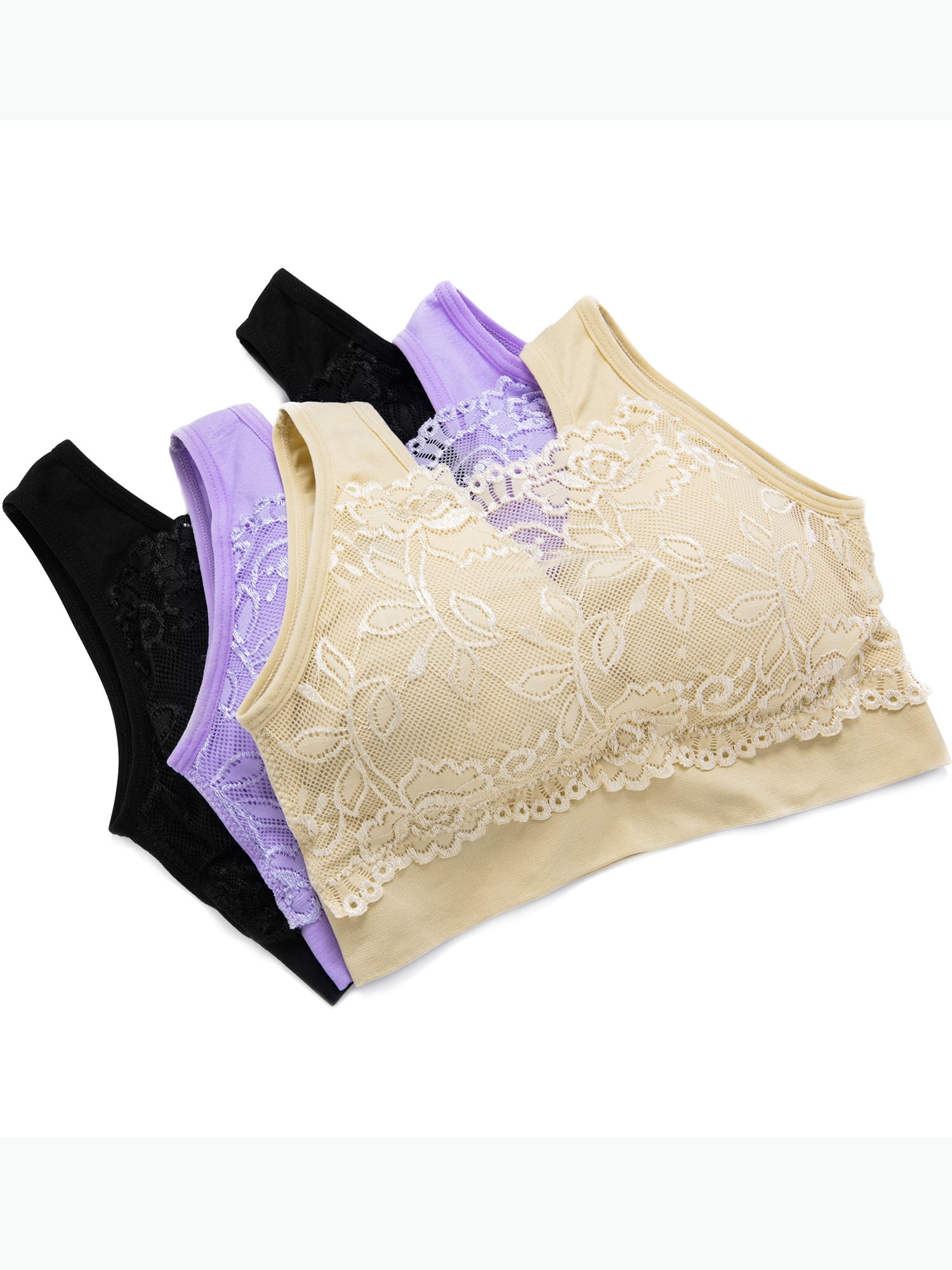 YouLoveIt Women Lace Sport Bras Breathable Sports Bra Sport Fitness ...