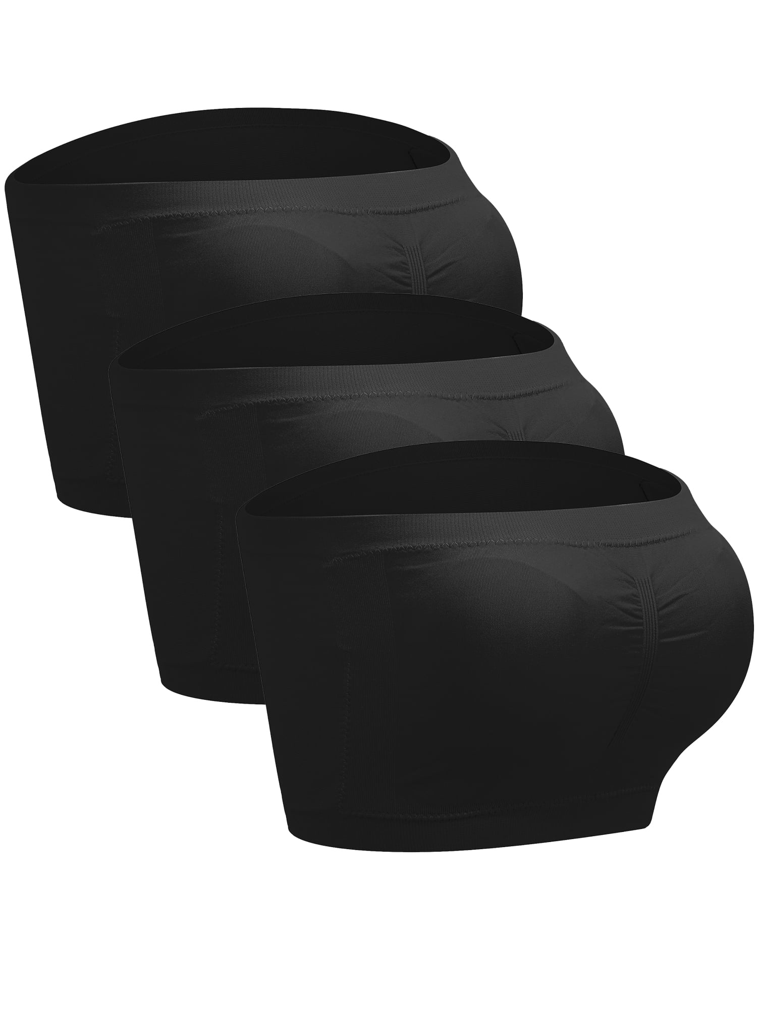 YouLoveIt Women Strapless Bandeau Bra Padded Strapless Bralette Bra ...