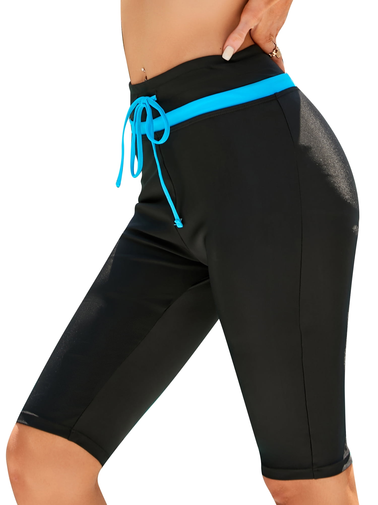 YouLoveIt Women's Long Swim Shorts Swim Pants Swim Capris Swimming ...