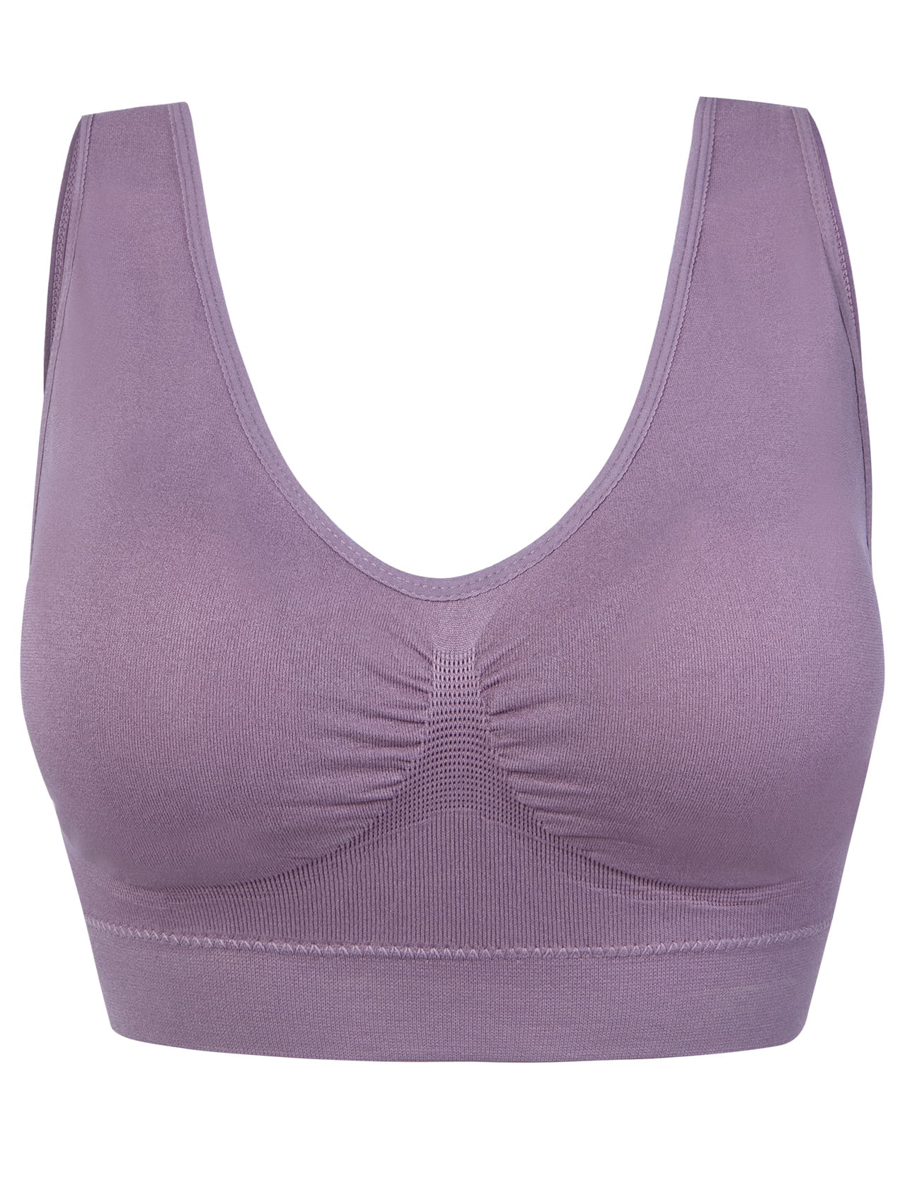 YouLoveIt Women's Plus Size Sports Bra Stretch Sport Bra Push Up Active ...